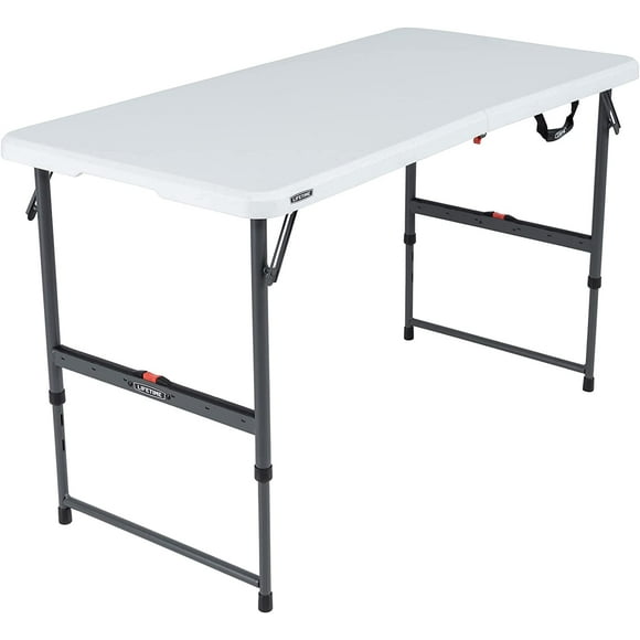 Lifetime 4 Foot Adjustable Height Folding Table