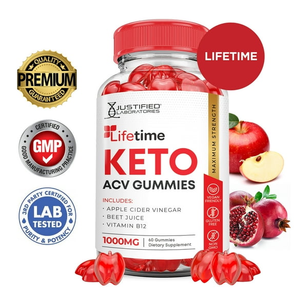 Lifetime Keto ACV Gummies 1000MG Dietary Supplement 60 Gummys - Walmart.com