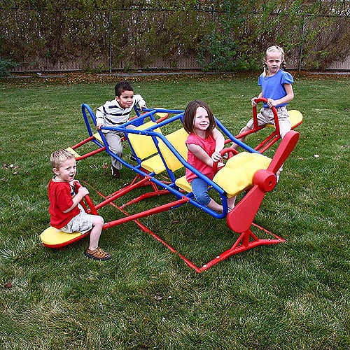 Lifetime Ace Flyer Teeter Totter, Airplane Outdoor Seesaw, Spinning ...