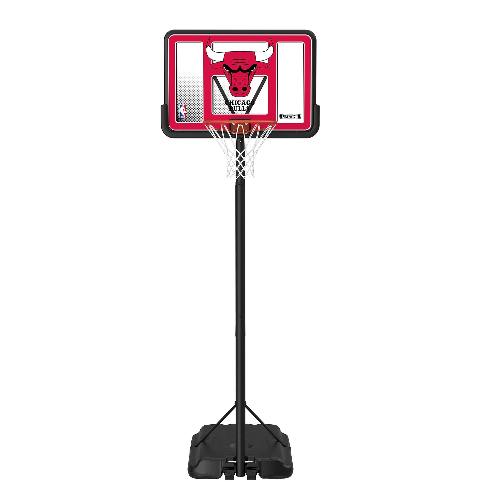 Lifetime NBA Chicago Bulls 44" Portable Basketball Hoop with Wheels - 7 ...