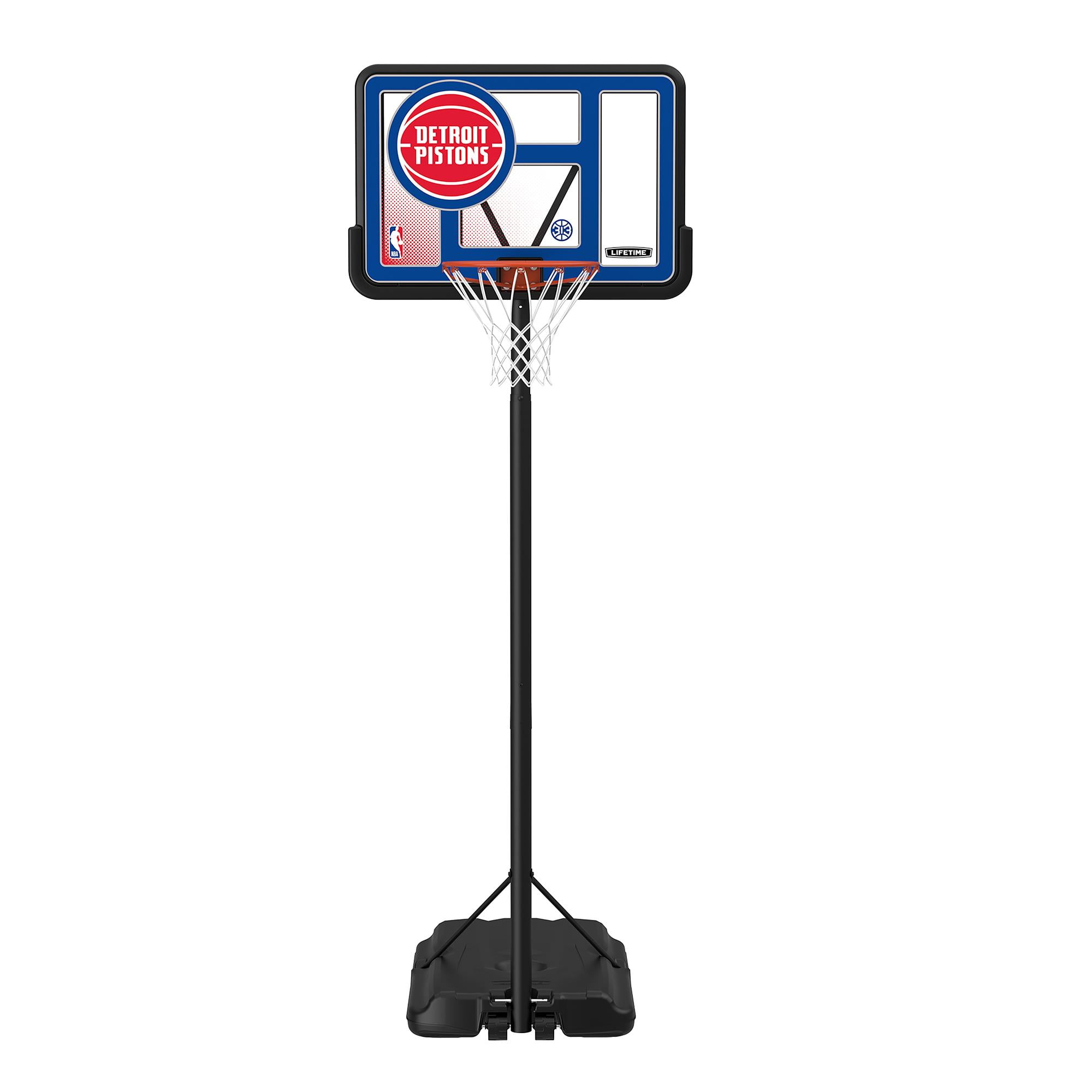 Lifetime NBA Detroit Pistons 44" Portable Basketball Hoop with Wheels ...