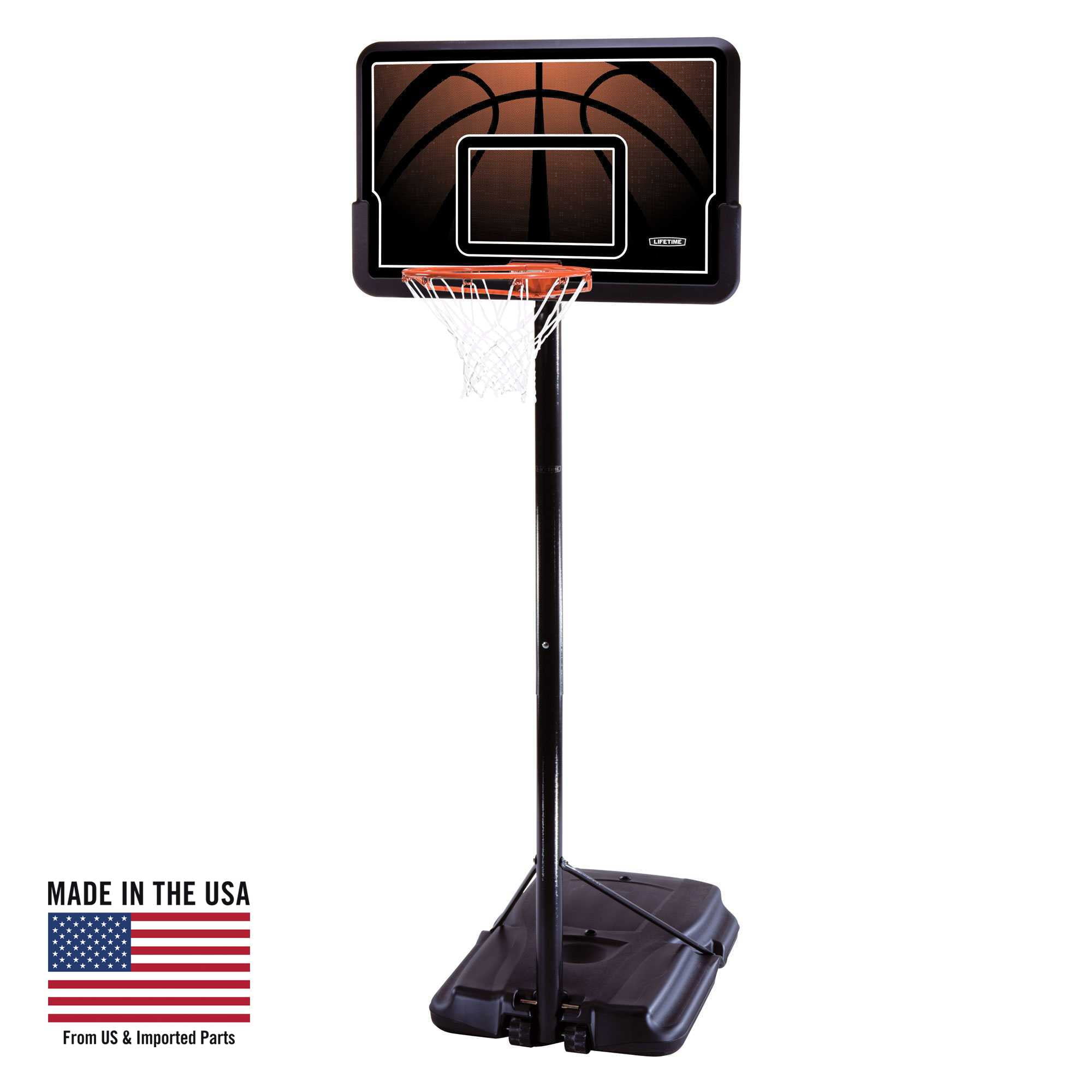 Lifetime 44-Inch Impact Portable Basketball Hoop with Telescoping ...