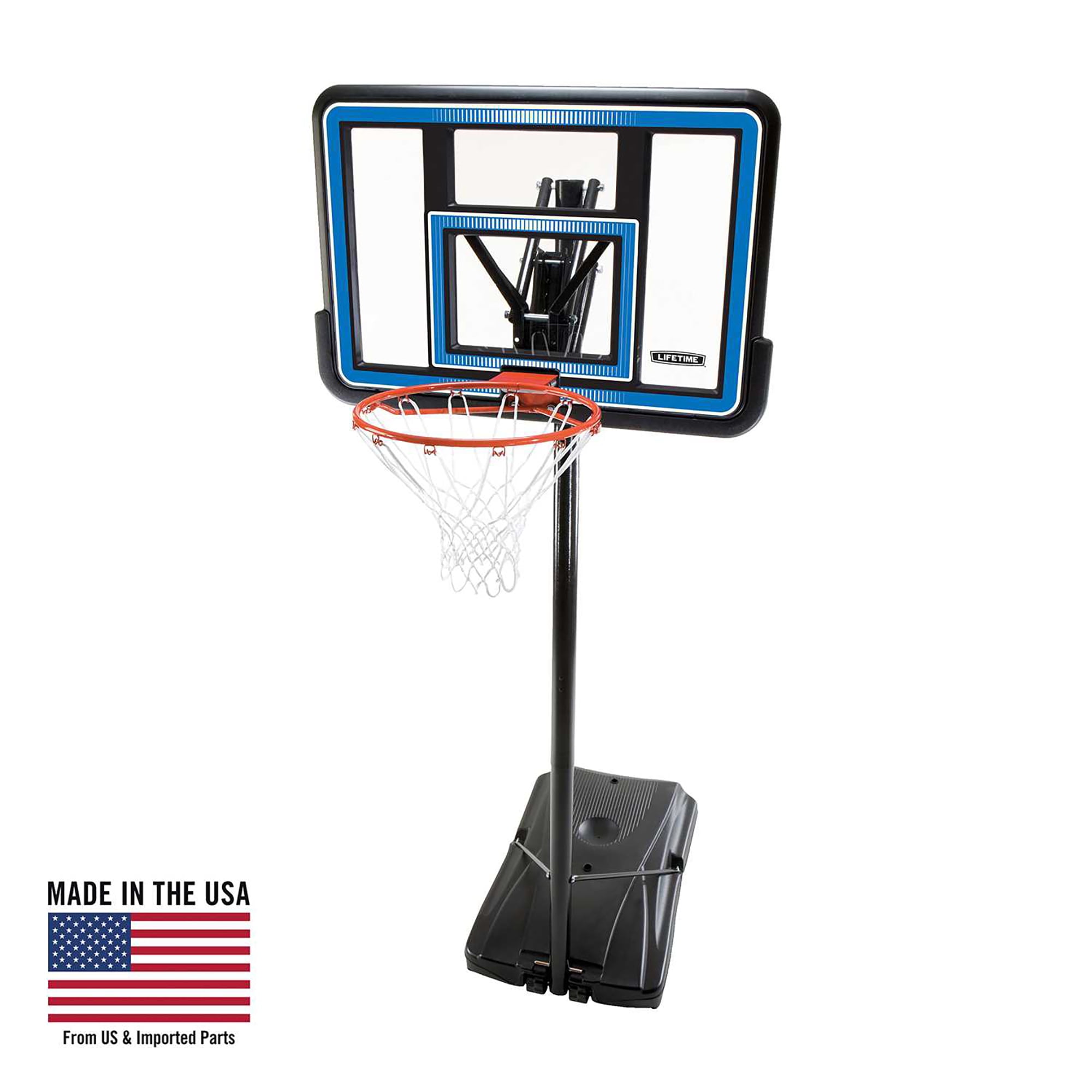 Lifetime 44-Inch Shatterproof Portable Basketball Hoop Model 90023 ...