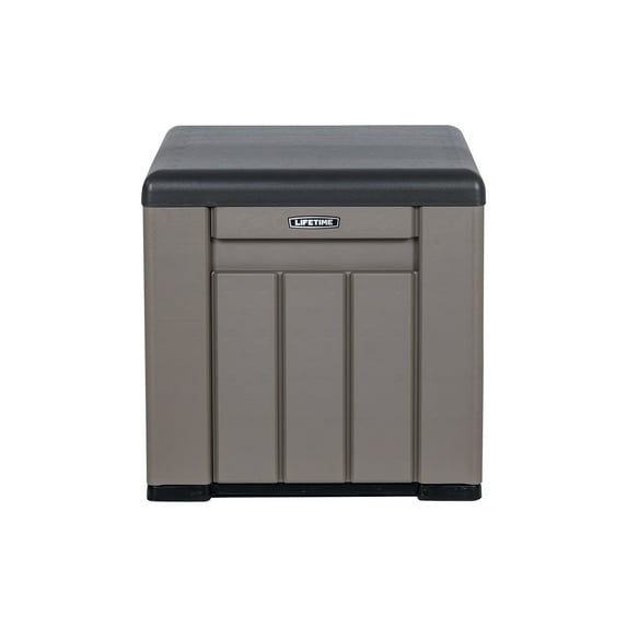 Lifetime New Outdoor Polyethylene Storage Cube/Deck Box, 25 Gallon ...
