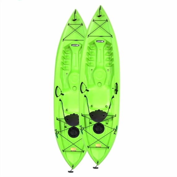 Lifetime Tioga Lime Green 10 ft Sit-on-Top Adult Kayak, Set of 2 (90643 ...