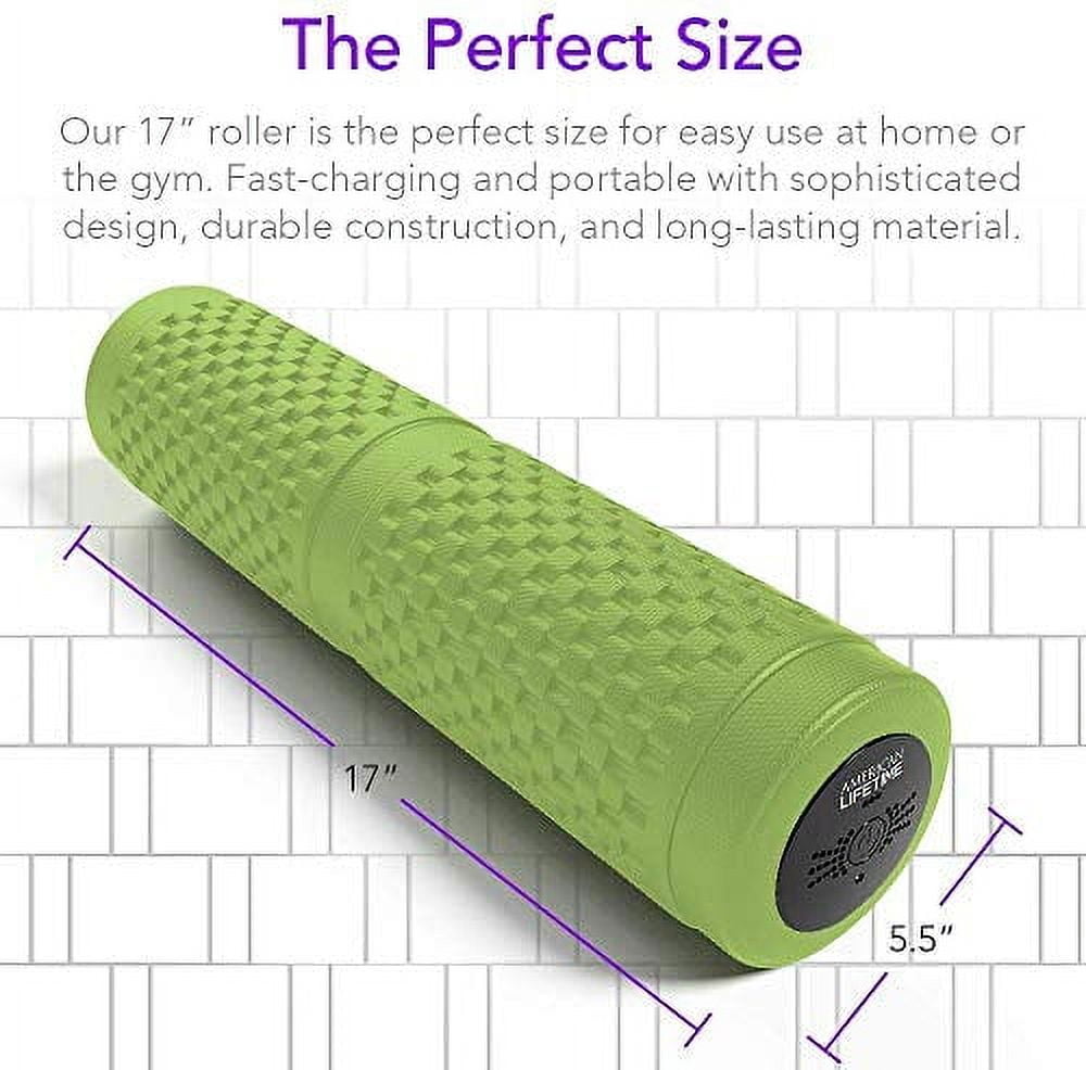 Lifetime Vibrating Foam Roller, 17 Inch 4 Speed Rechargeable Electric ...