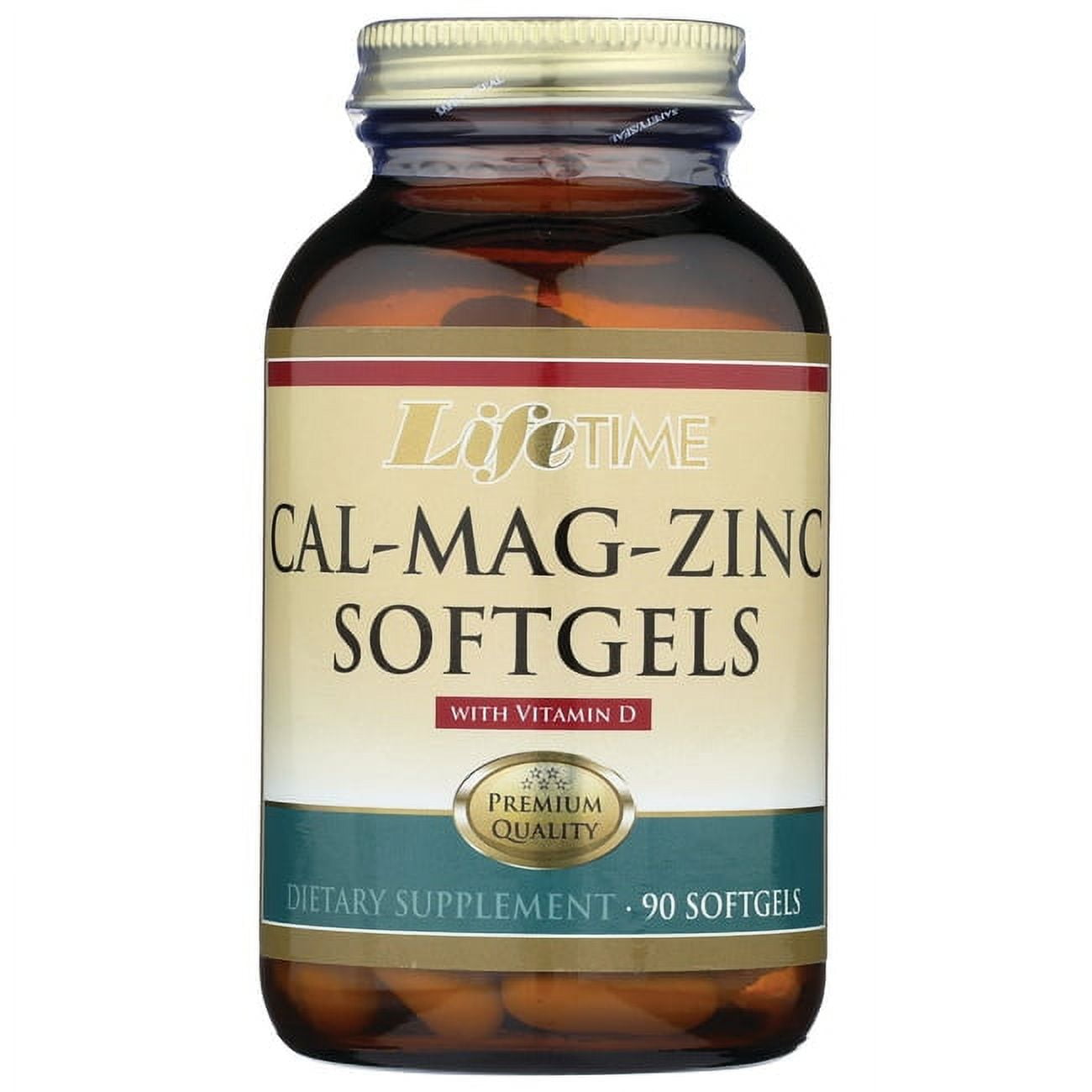 Lifetime Vitamins Cal-Mag-Zinc Softgels with Vitamin D, Bone Support ...