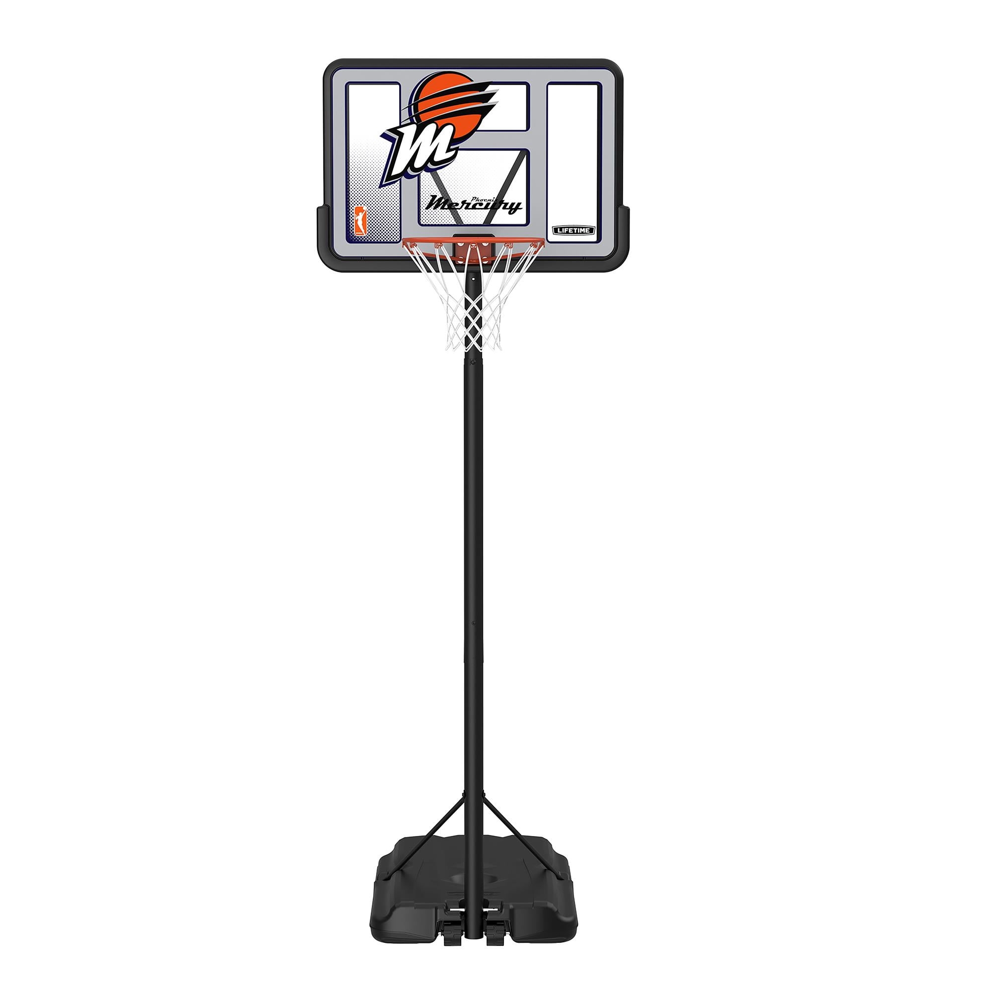 Lifetime WNBA Phoenix Mercury 44" Portable Basketball Hoop with Wheels ...