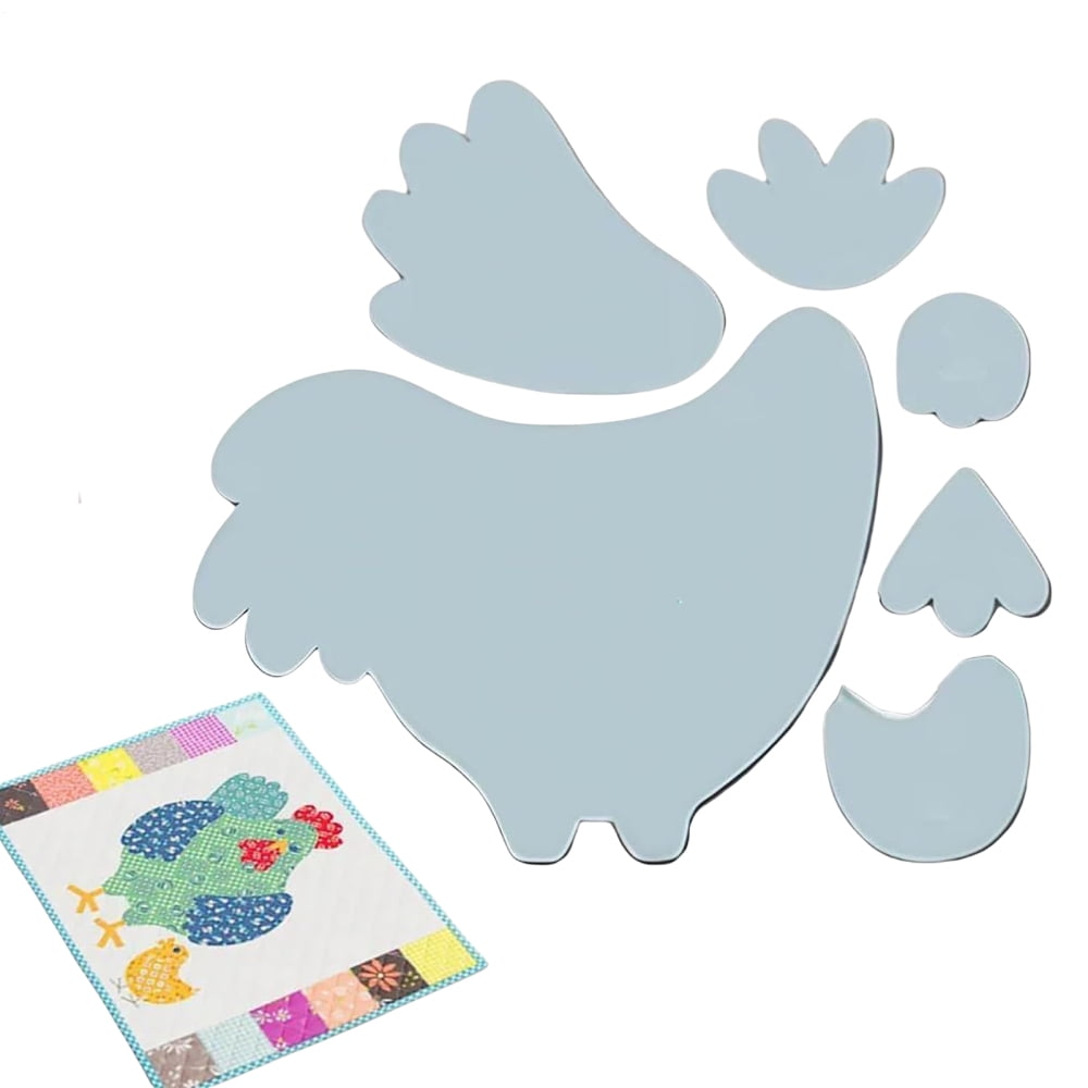 Lifeup Chicken Templates Beginner-Friendly Chicken Quilting Template ...