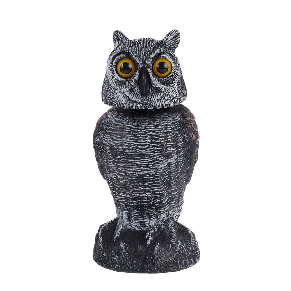 Lifeup Owl for Bird Control Realistic Owl Decoy 360 Rotating Head ...