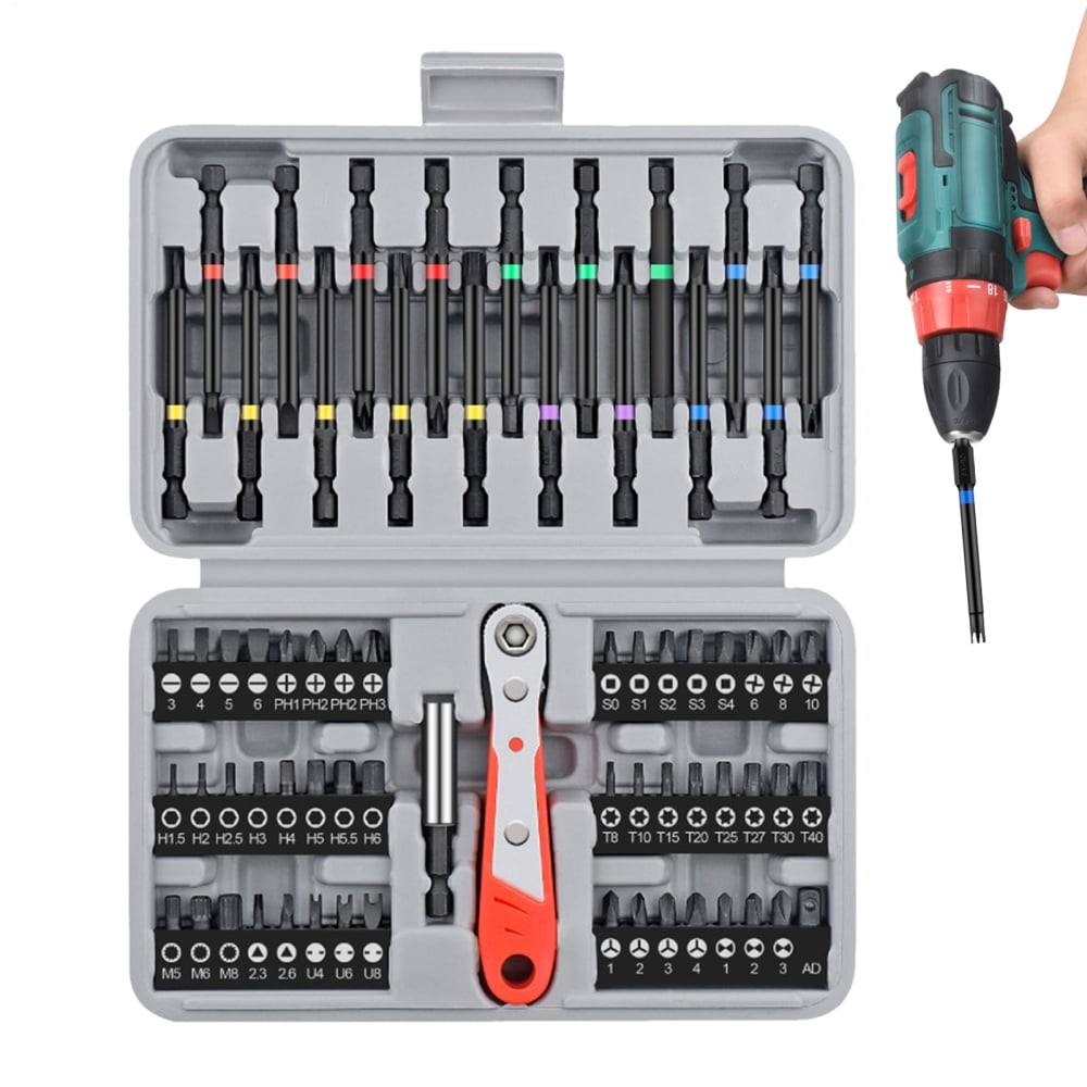 Lifeup Ratcheting Multi-Bit Screwdriver 68X Ratchet Bit Screwdriver Set High Strength Gadgets ...
