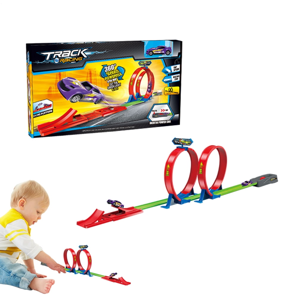 Lifeup Toy Car Track Kids Race Track Set Pull-Back Vehicle Combination ...