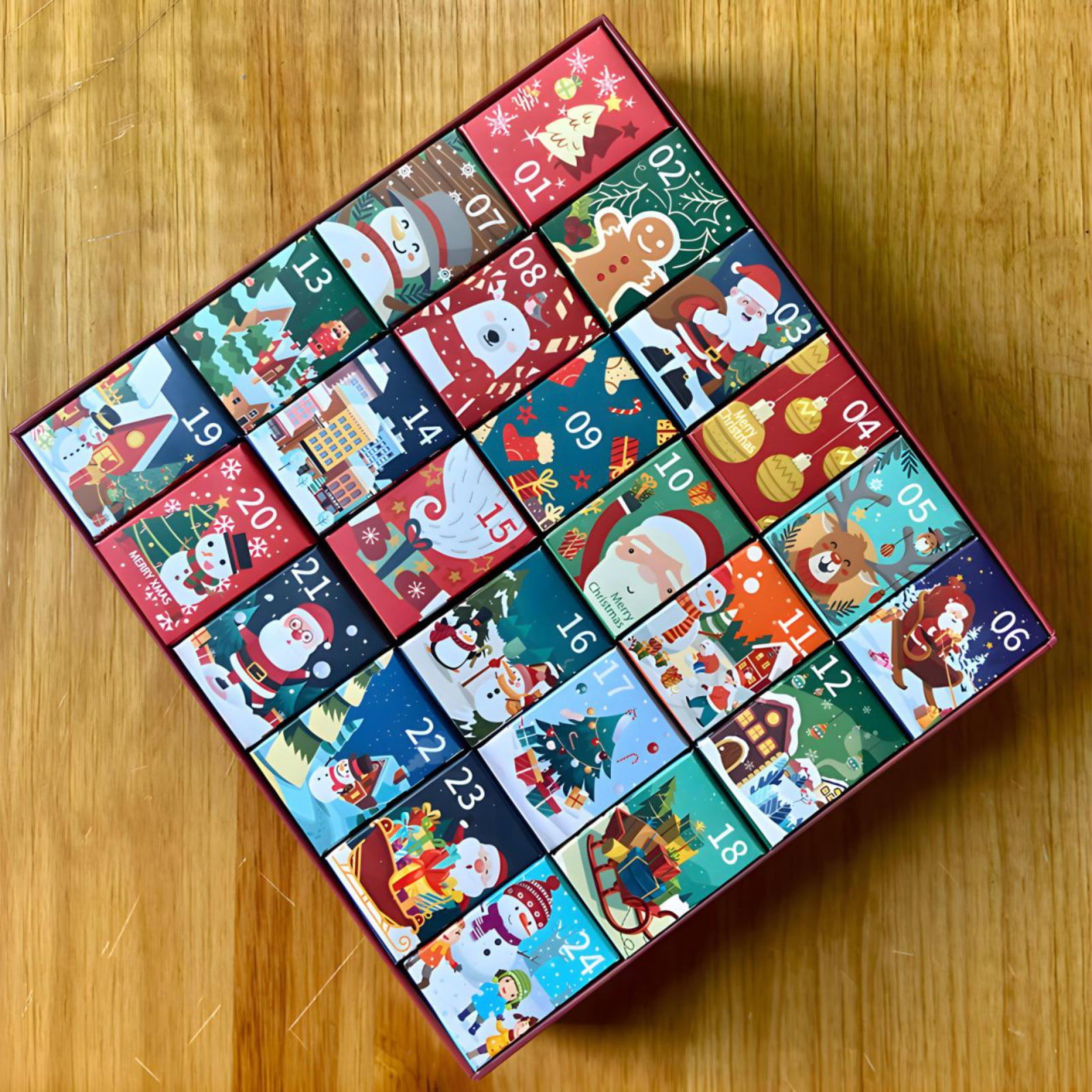 Lifeuping Christmas Calendar Puzzle - Santa's Surprise, 24 Boxes ...