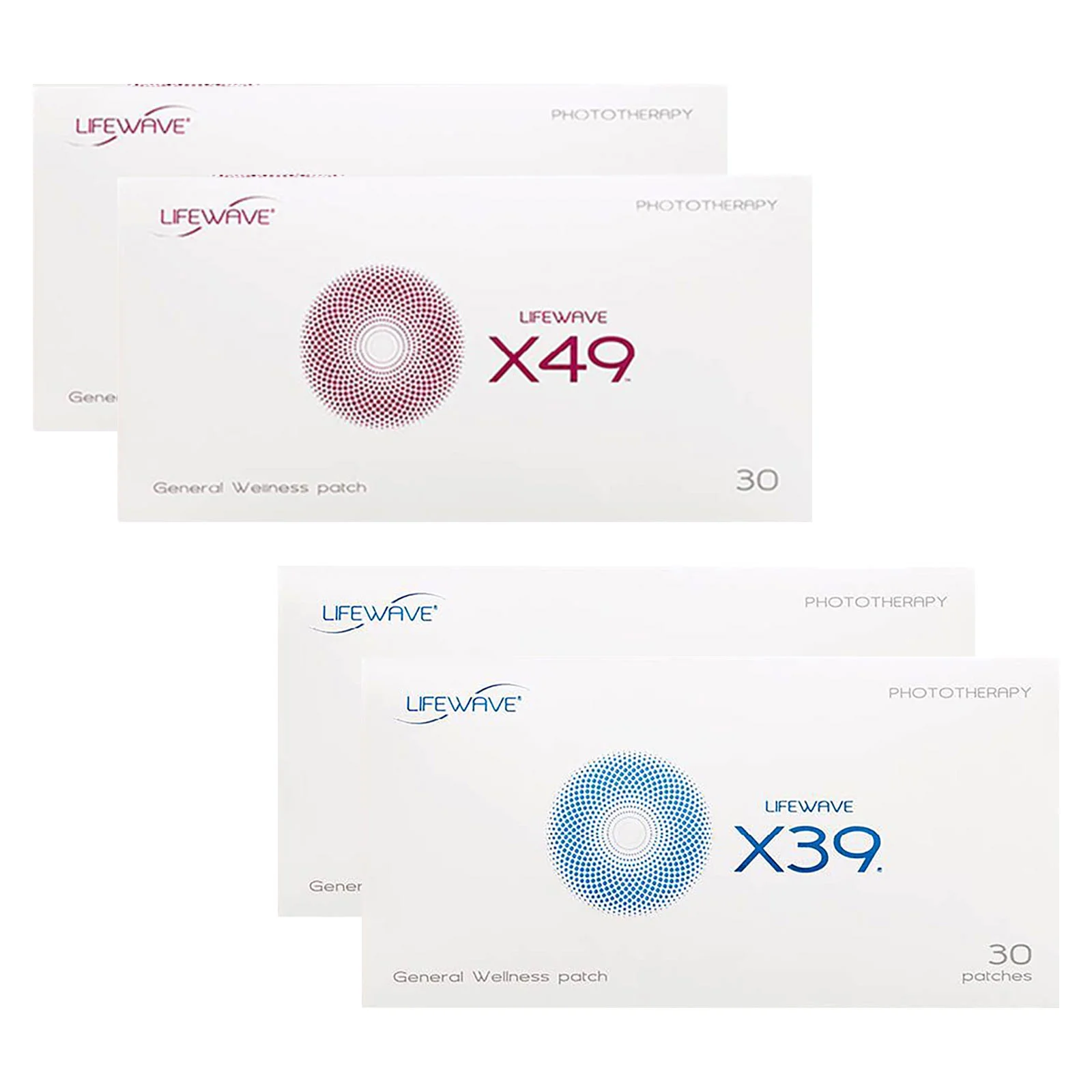 Lifewave X39 Patches (2PC) + X49 Patches (2PC) Stem Cell Therapy, Activate, Regenerate! 30 ...