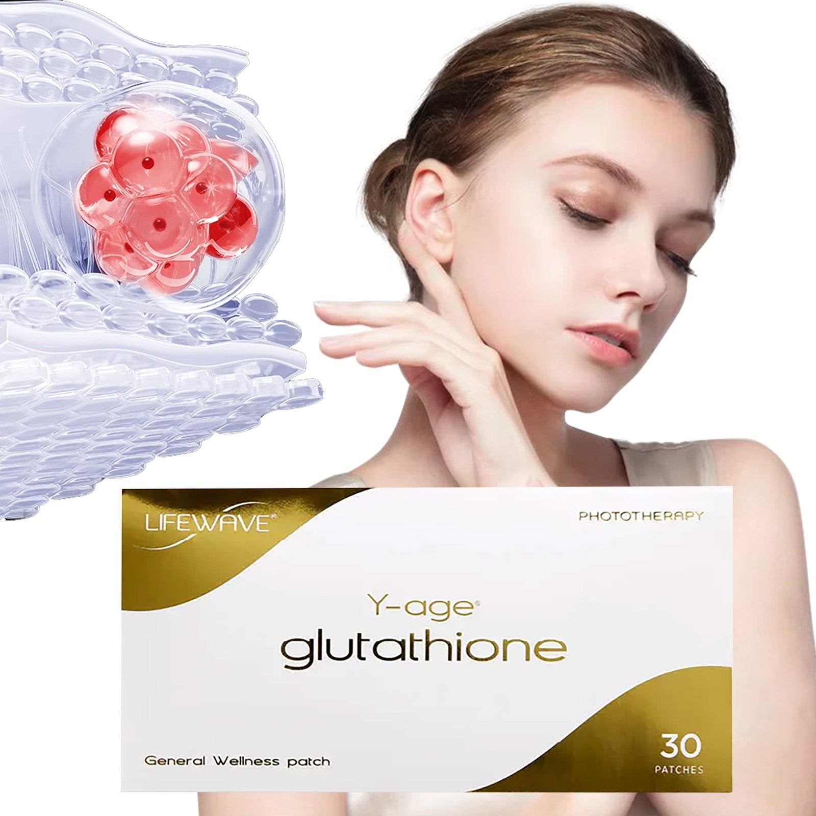 Lifewave Y-age Glutathione - Skin and Stress Support Patch for ...