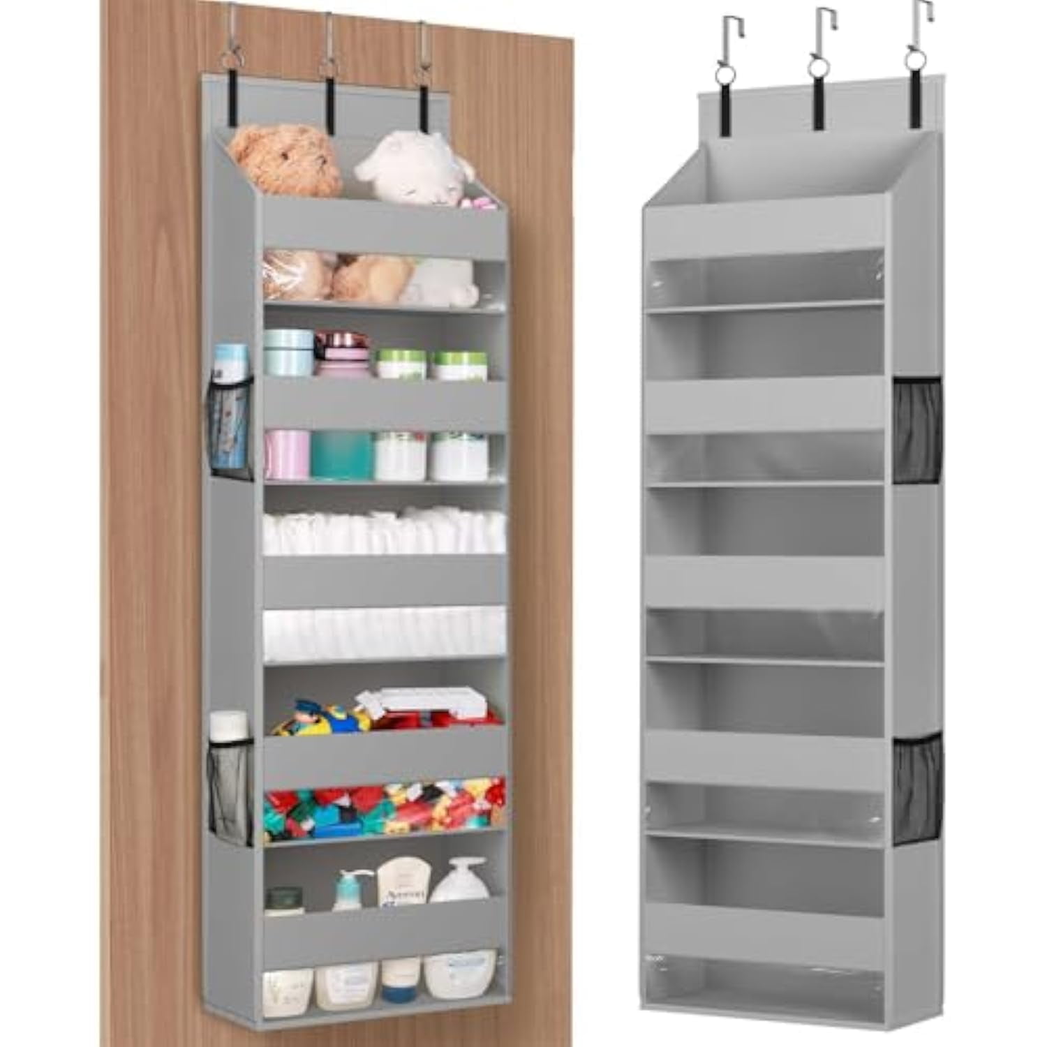 Lifewit 1 Pack Over the Door Organizer, 5 Shelf Clear Window Hanging ...