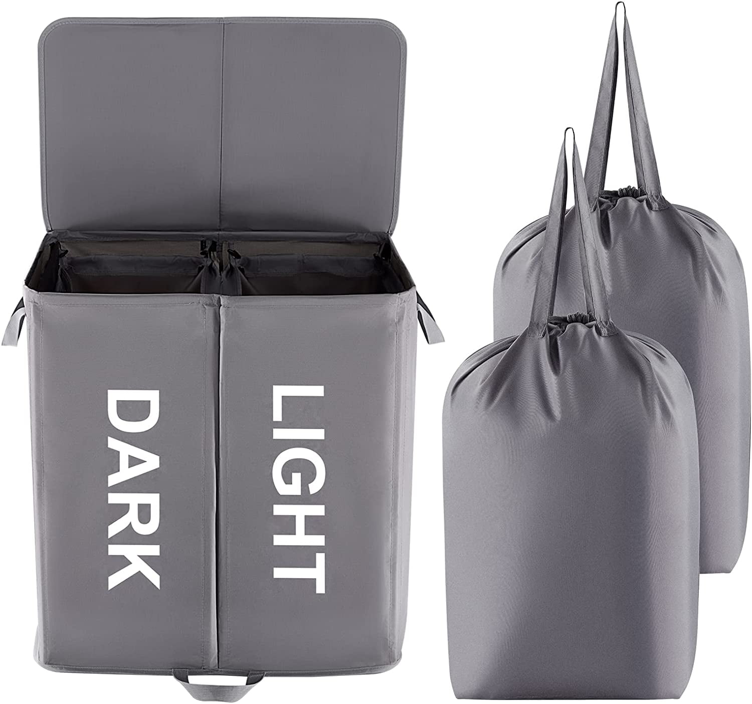 Lifewit 136L Dirty Clothes Basket with Removable Bags, Tall Laundry ...