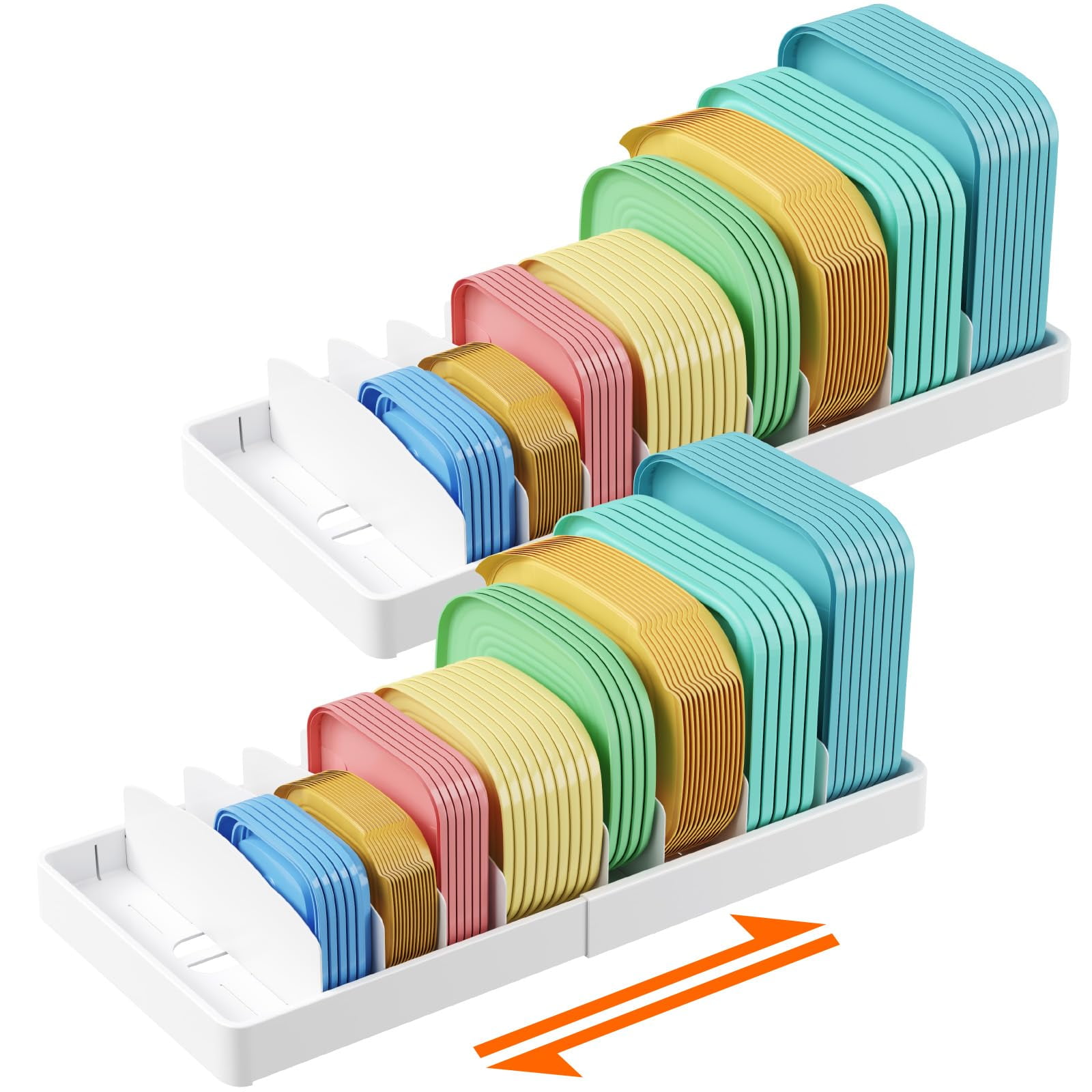 Lifewit 2 Pack Lid Organizers for Cabinet Adjustable, Extra Large 13-24 ...