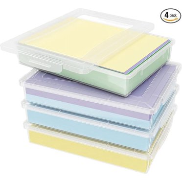 "Lifewit Acid-Free Photo Storage Box, 4"" x 6"" Clear Plastic Case with ...