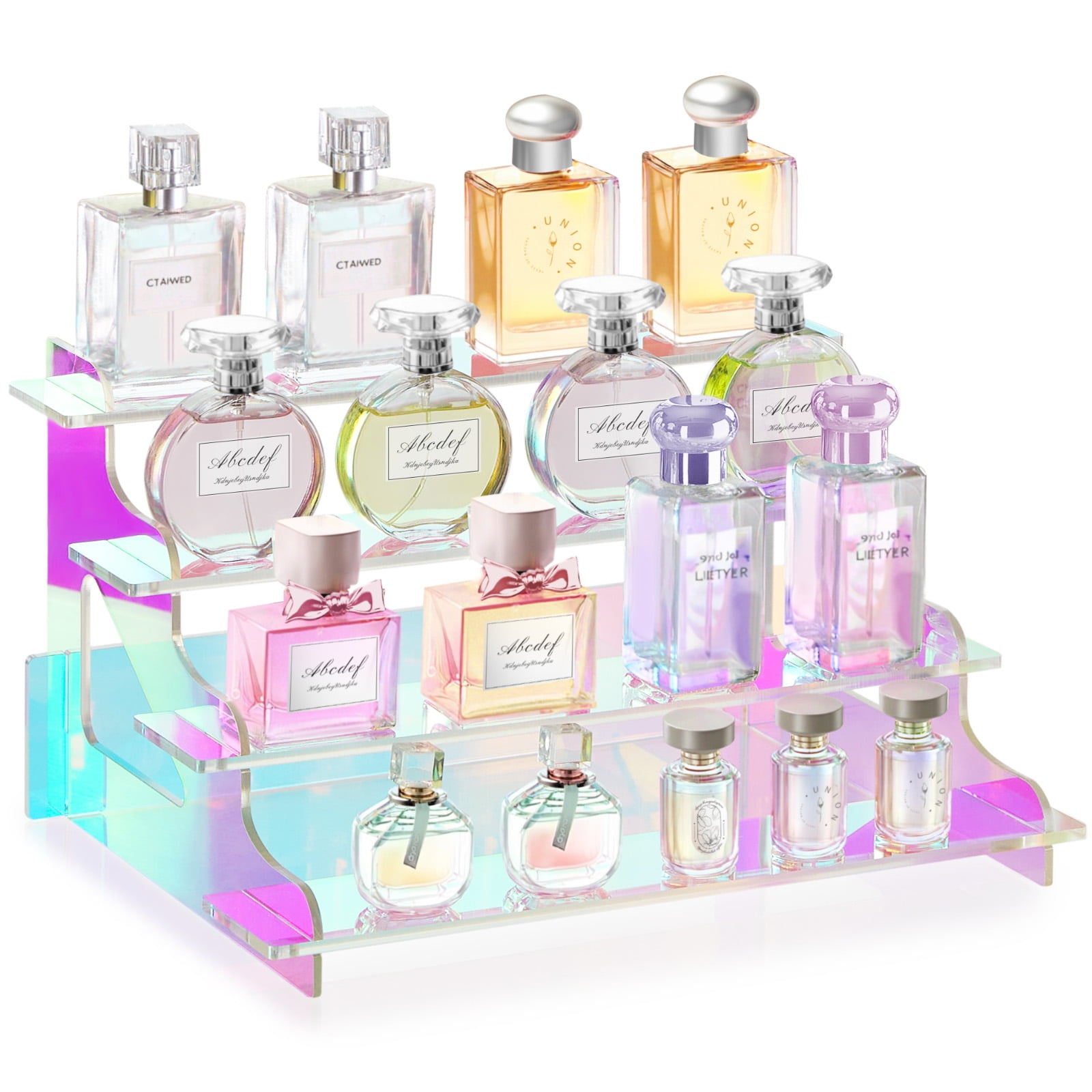 Lifewit 4 Tier Iridescent Display Risers Stand, Plastic Risers for ...