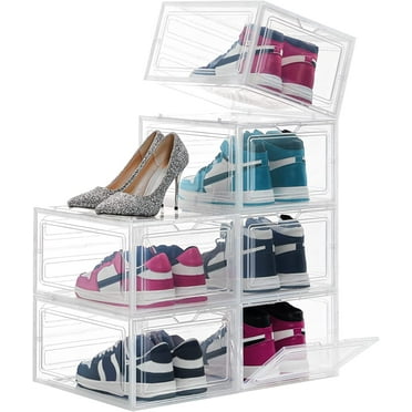Walmart's Clear Sneaker Display Storage Bins: Acrylic Shoe Box ...