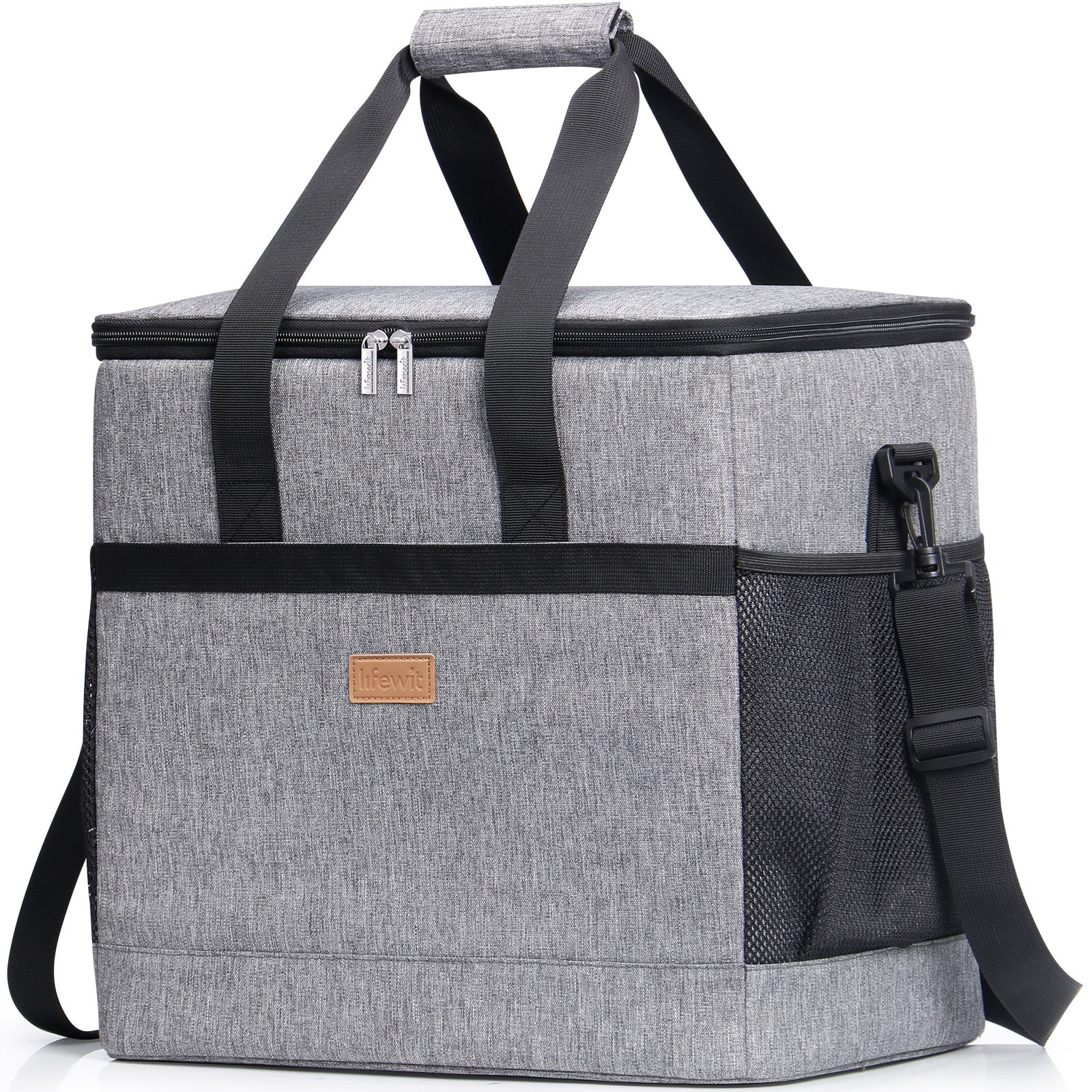 Lifewit Portable Insulated Cooler Bag, Leakproof, 60 Can Capacity, Gray ...