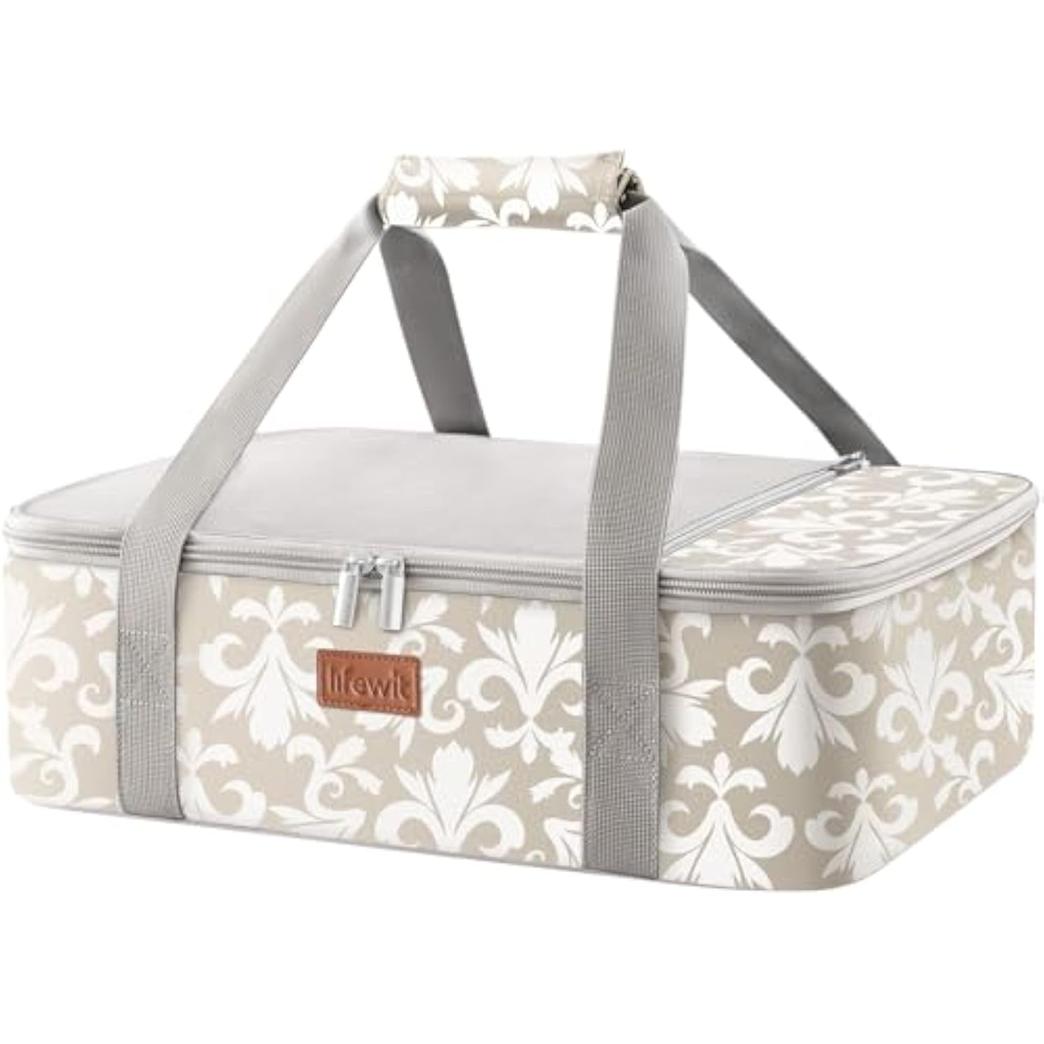 Lifewit Casserole Carrier for Hot or Cold Food, Insulated Casserole ...