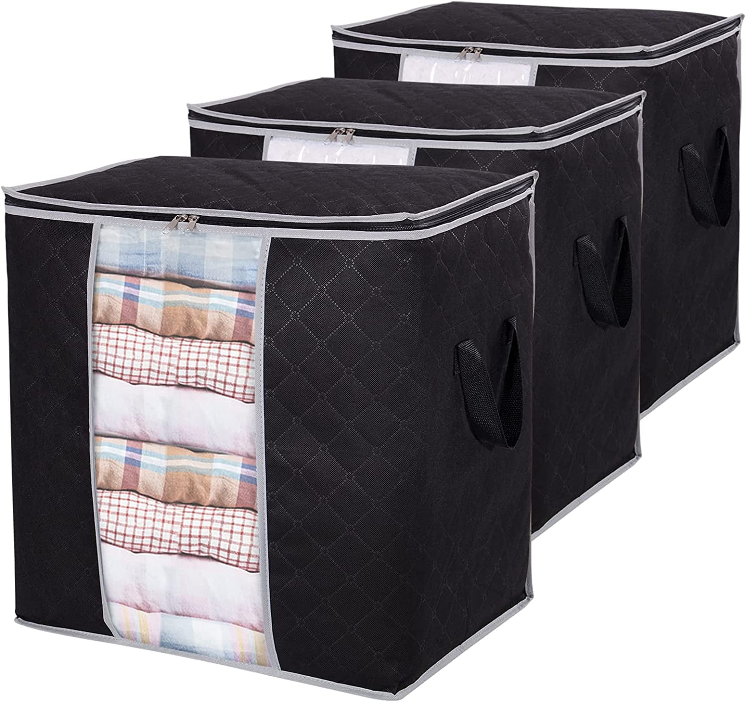 Lifewit 90L Clothes Storage Bag, Large Capacity Bedroom Organizer ...