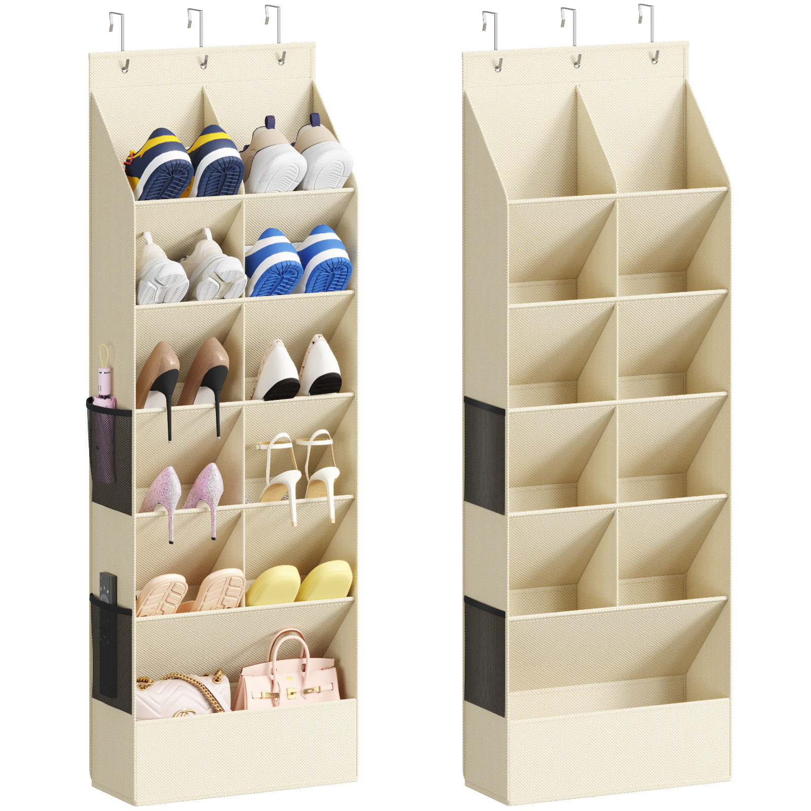 Lifewit Over the Door Shoe Organizers, 1 Pack Hanging Shoe Rack with 11 ...