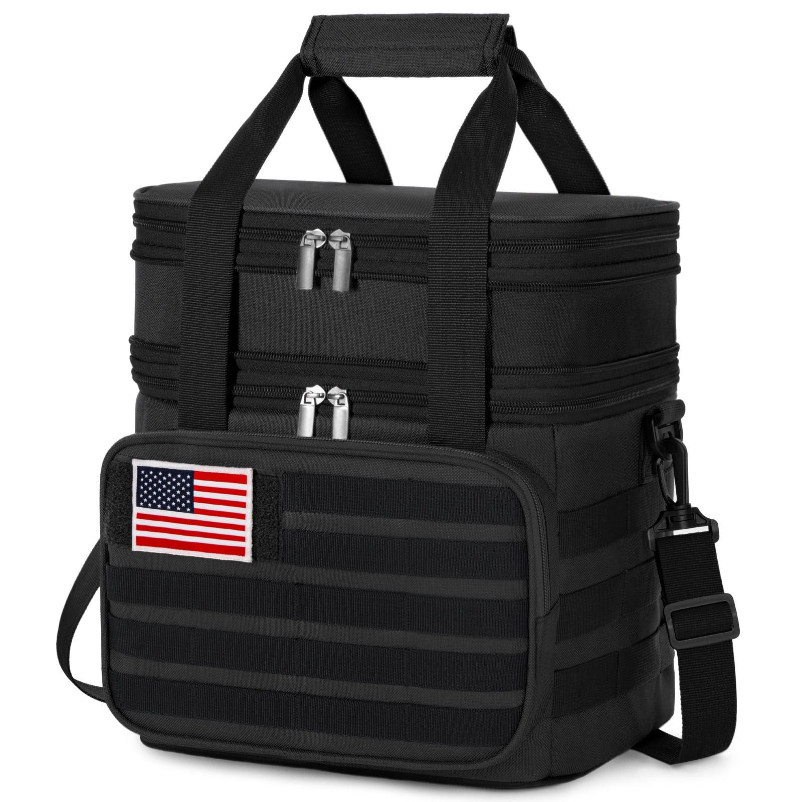 Lifewit Double Deck Tactical Lunch Box for Men, Expandable Leakproof ...