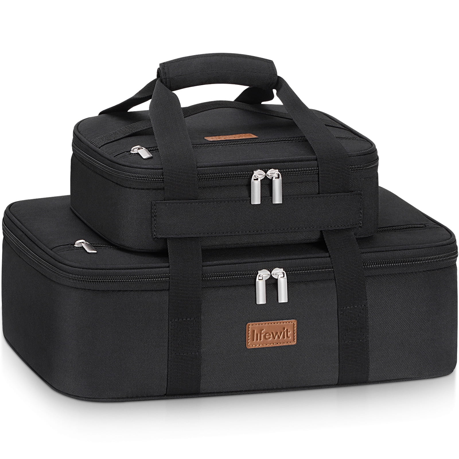 Lifewit Duo Insulated Casserole Carrier for Hot or Cold Food, Lasagna ...