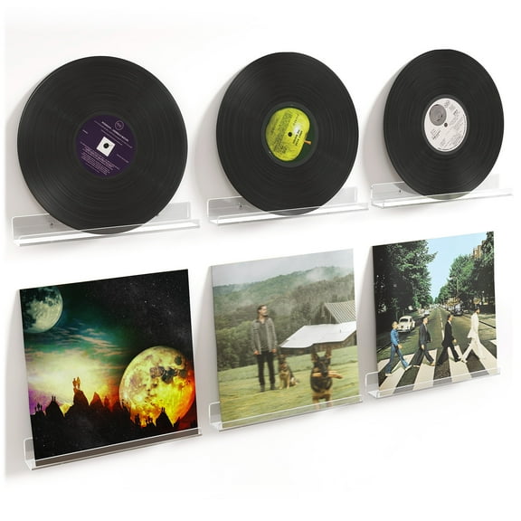 Floating Shelves for Wall, 10 Pack Clear Acrylic Shelf 15" Room Decor ...