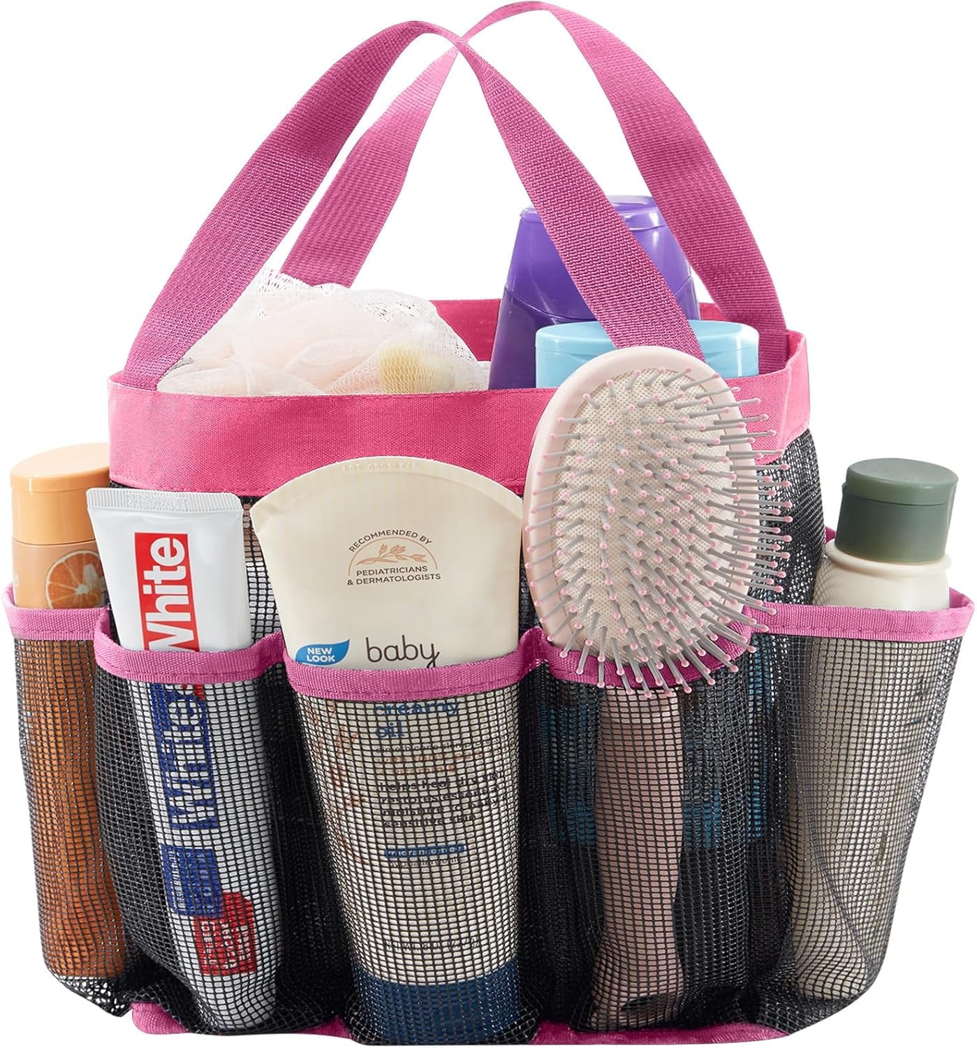 Lifewit Freestanding Mesh Shower Caddy Portable Shower Tote Bag for ...