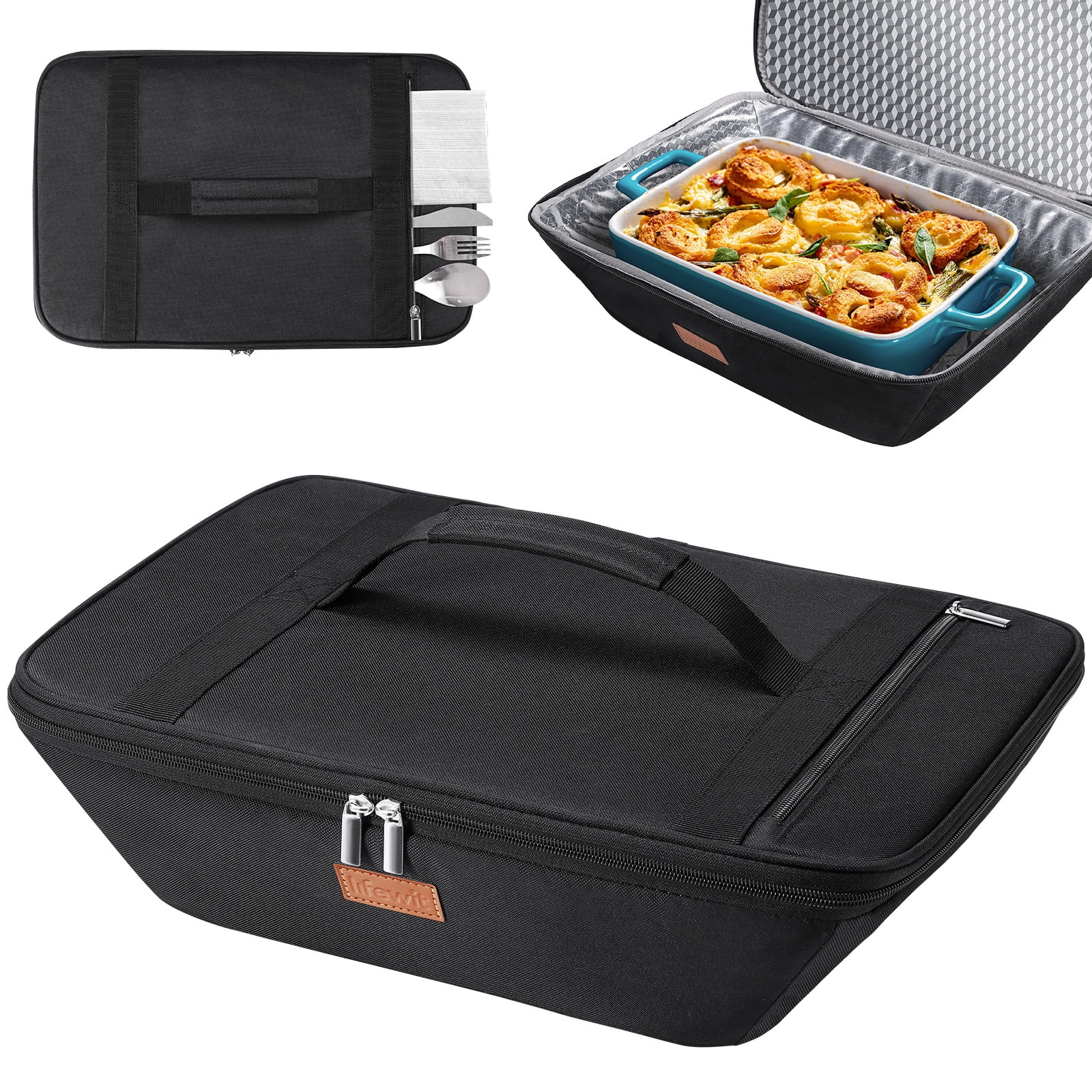 Lifewit Insulated Casserole Carrier for Hot or Cold Food, Thermal ...