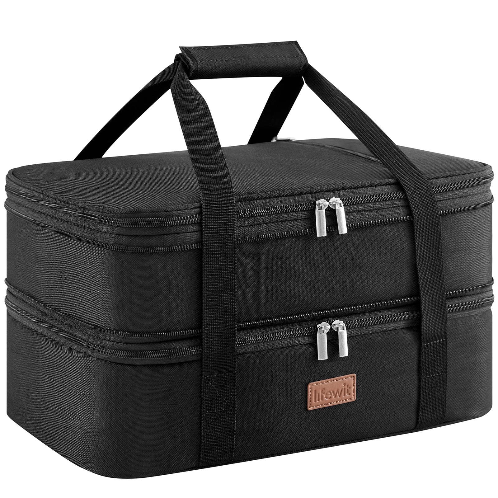 Lifewit Insulated Double Casserole Carrier Thermal Lunch Tote for ...