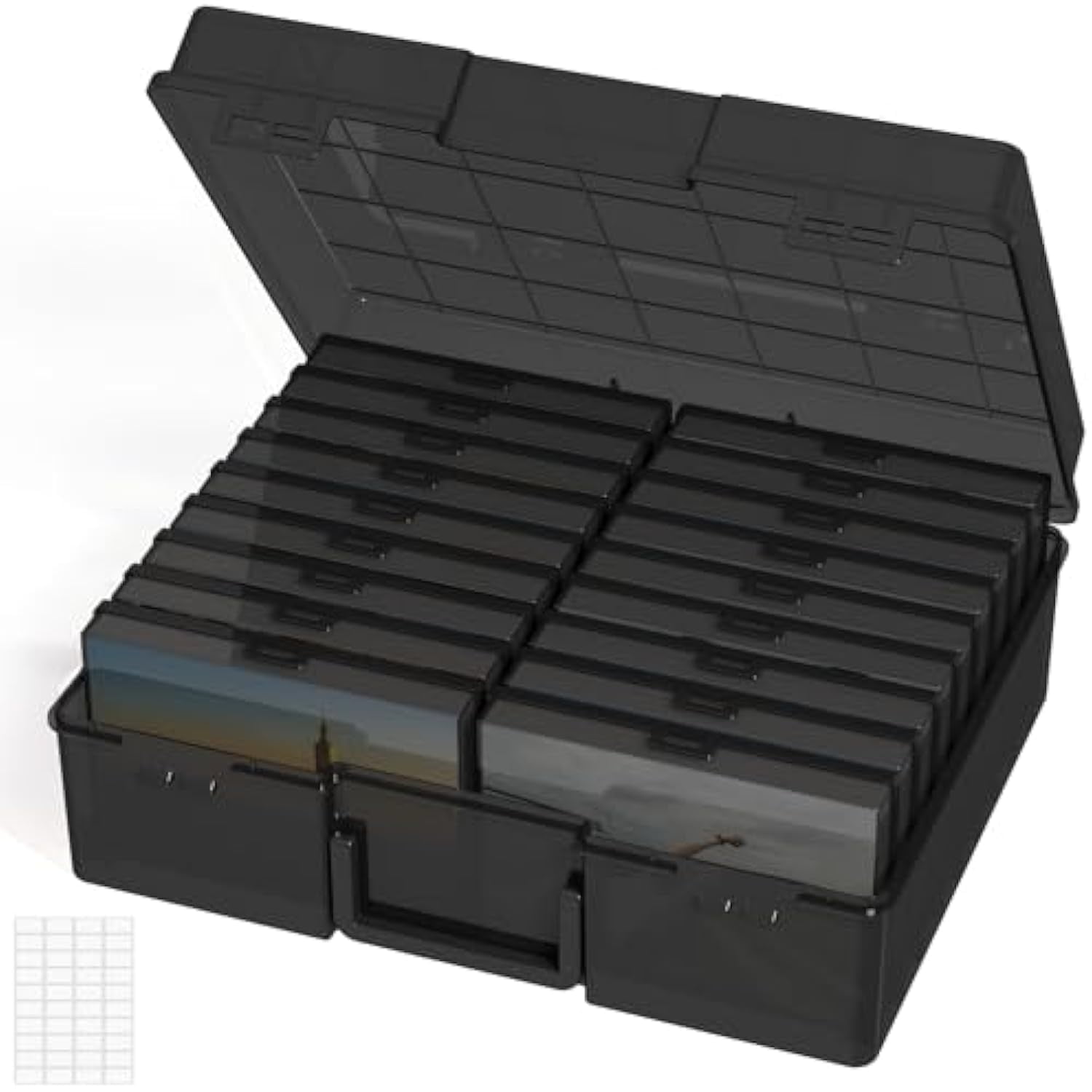 Lifewit Photo Storage Box 4x6 Photo Case, 18 Inner Photo Keeper, Black ...