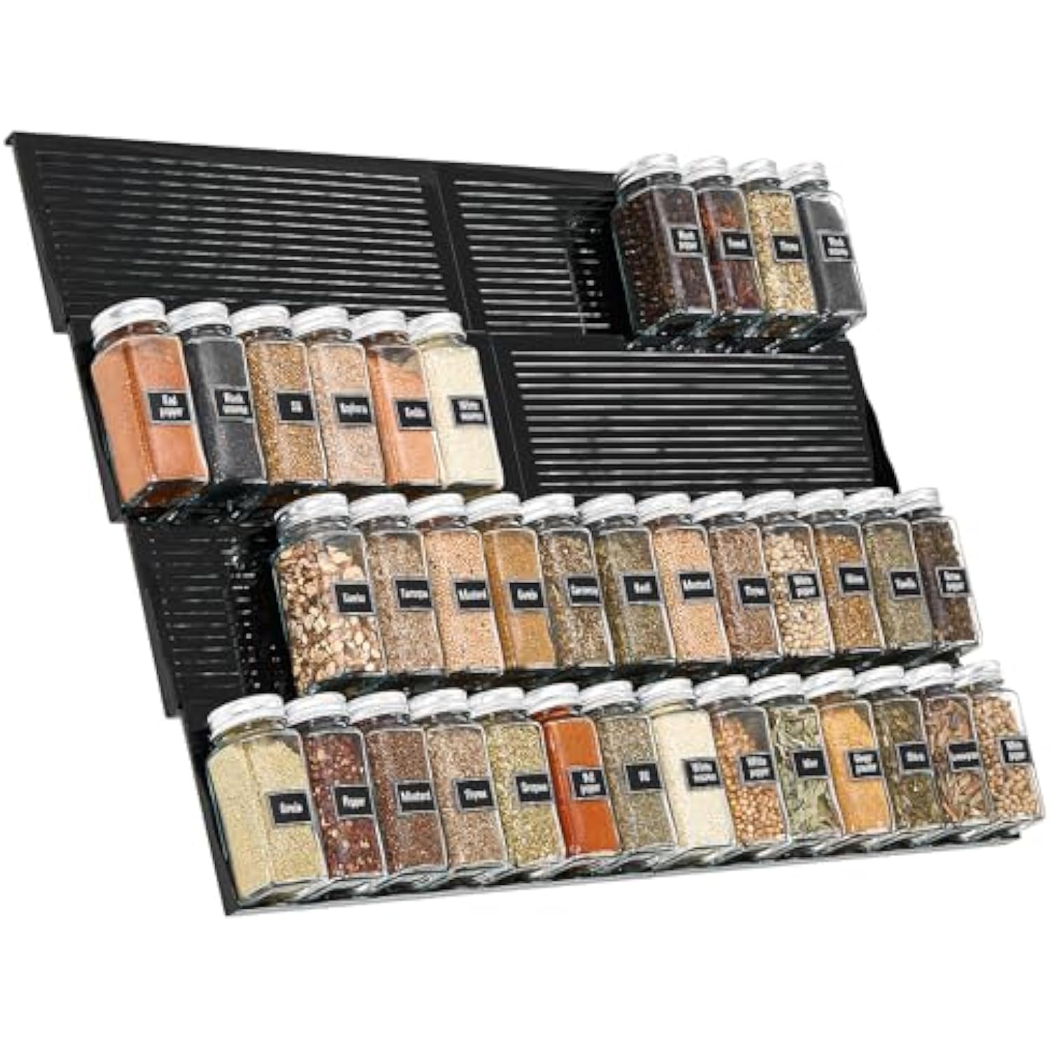 Lifewit Plastic Adjustable Spice Drawer Organizer, Expandable Spice ...