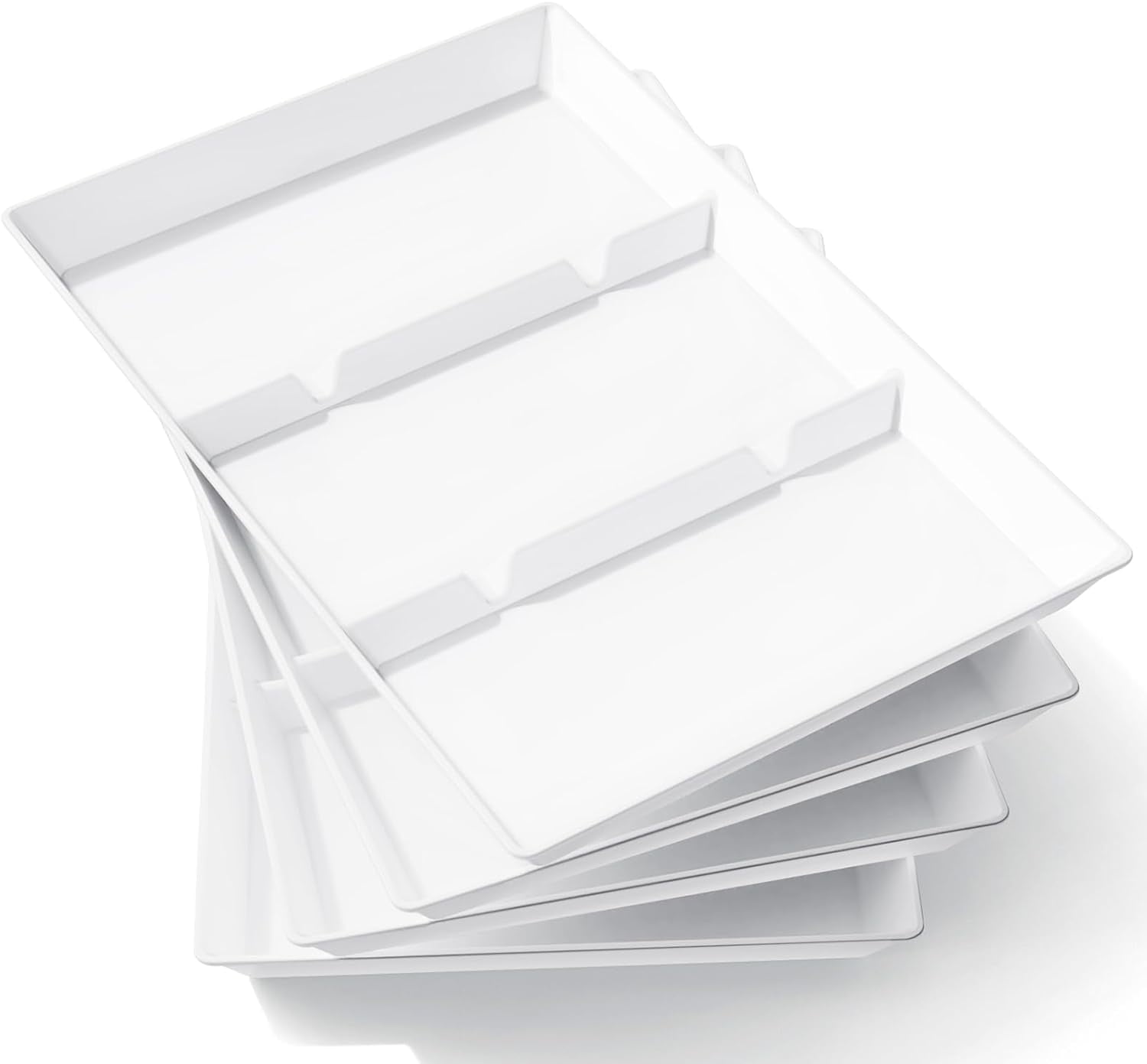 Lifewit Serving Tray Divided for Party Supplies, 15" x 10" Plastic ...