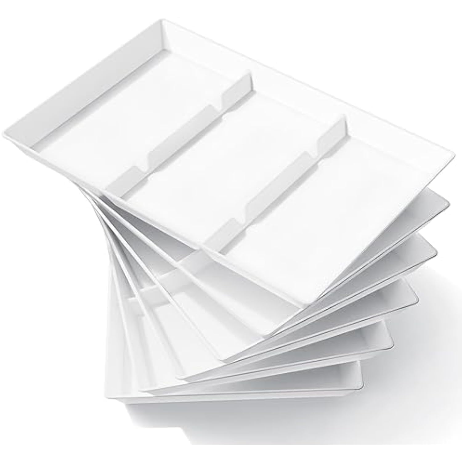 Lifewit Serving Tray Divided for Party Supplies, 6 PCS 15" x 10 ...