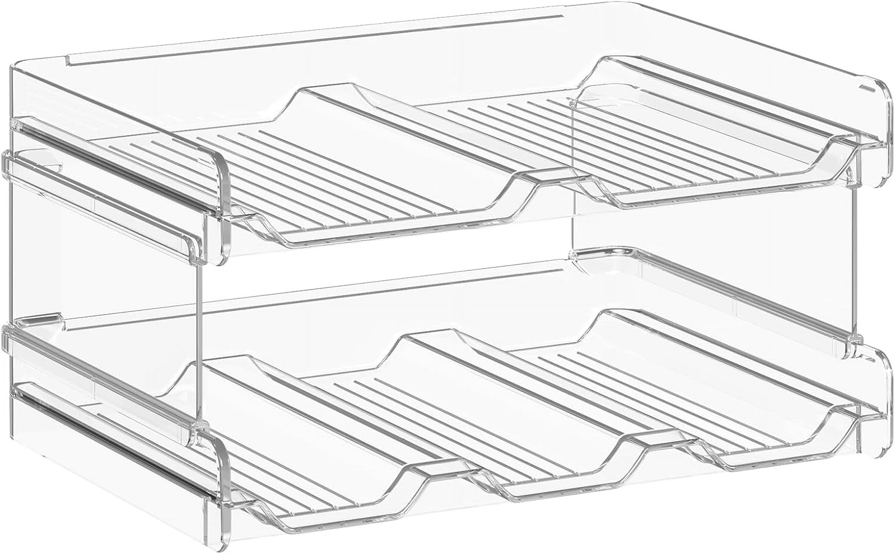 Lifewit Stackable Water Bottle Organizer for Cabinet, Extra Large Water ...