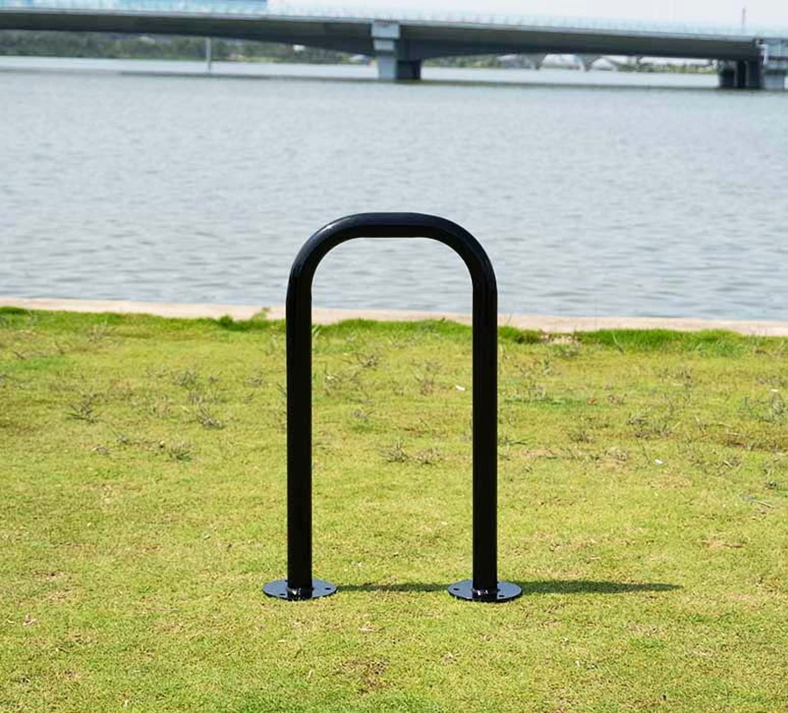 Lifeyard Wave Bike Rack, 1-Loop, 3 Bike Capacity, Steel Powder Coating ...