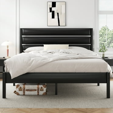 Gyfimoie Queen Size Bed Frame with Charging Station, 4 Storage Drawers ...