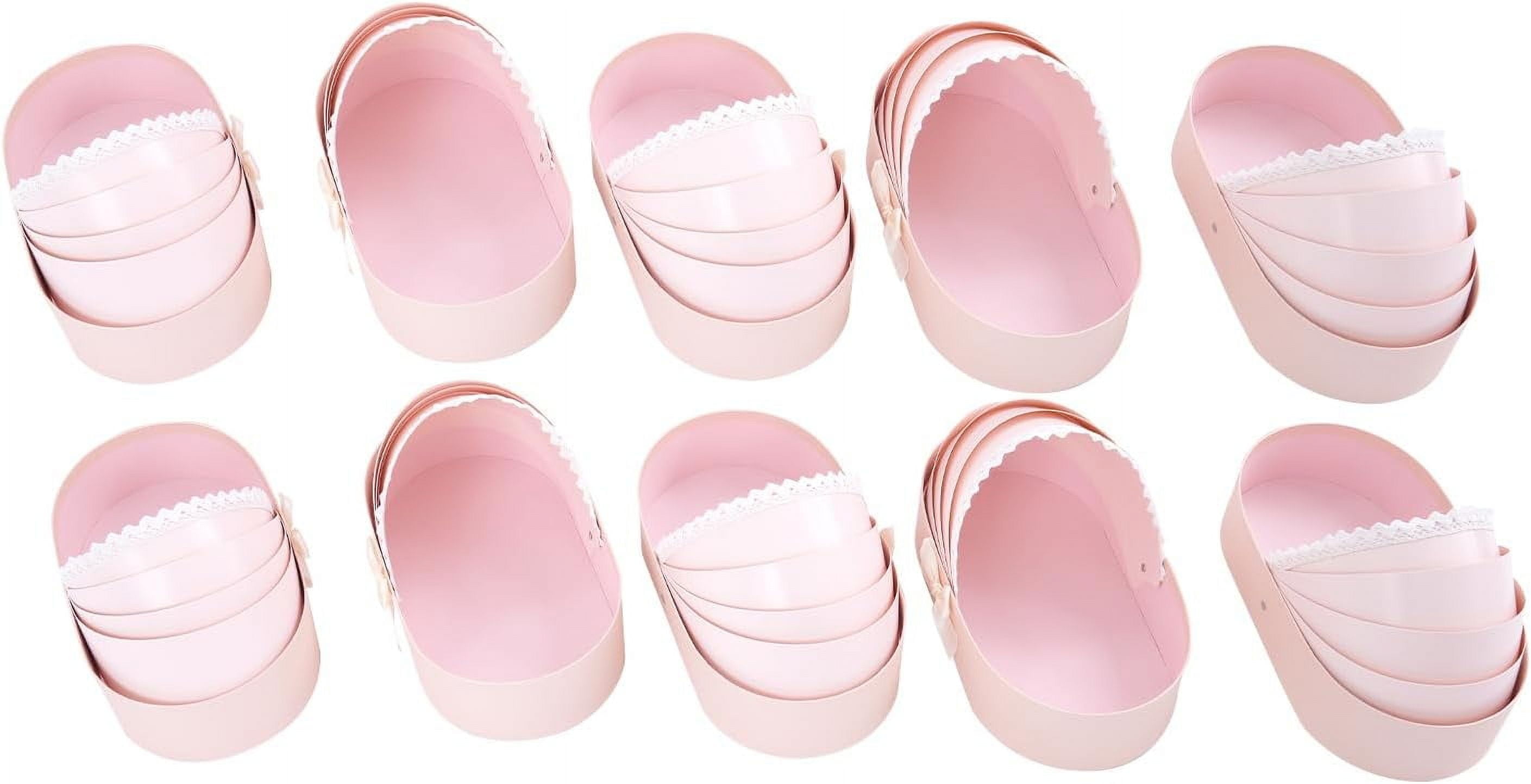 Liffshsy 10pcs Baby Shower Flower Basket Gift Box, Pink Cradle Floral ...