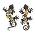 Liffy Metal Gecko Wall Decor Large 2 Pack, Outdoor Lizard Wall Art for ...