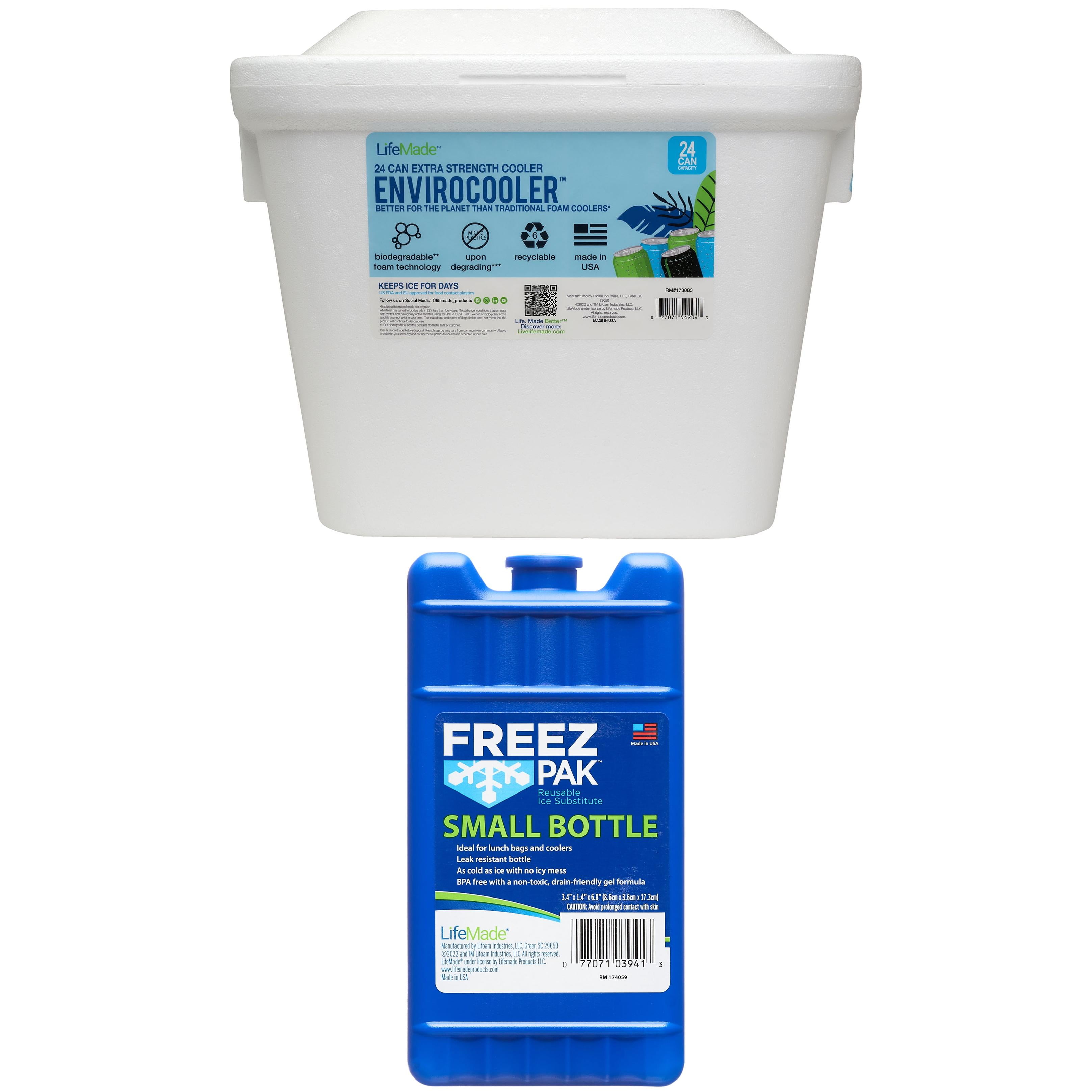 Lifoam 28Qt Envirocooler 24 Can Capacity Foam Cooler, White, 1 Count ...