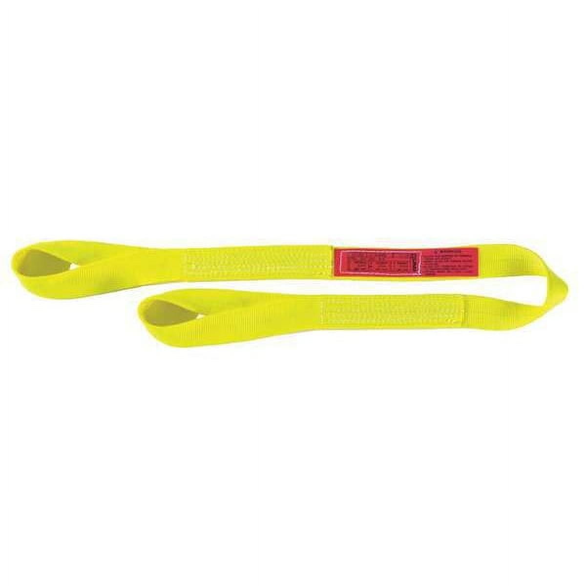 Lift-All Web Sling, Type 4, 4 ft L, 1 in W, Nylon, Yellow EE1801NTX4 ...