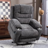Lift Chair with Heat and Massage, Zero Gravity Lay Flat Recliner with ...