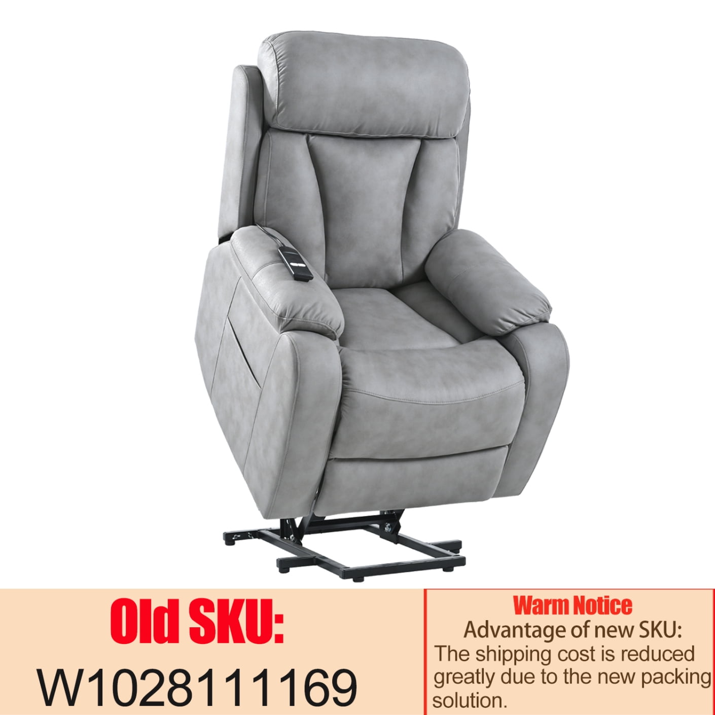 Lift Chair Recliner ,Motorized Recliner Sofa for Elderly Power Remote ...