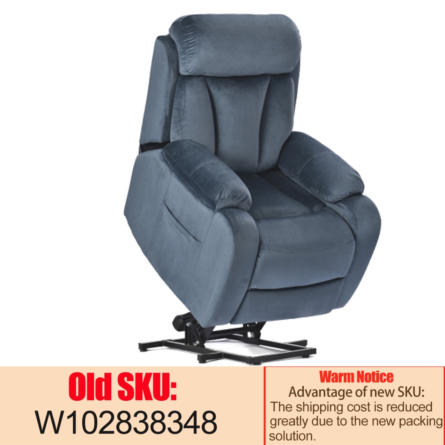 Lift Chair Recliner ,Motorized Recliner Sofa for Elderly Power Remote ...