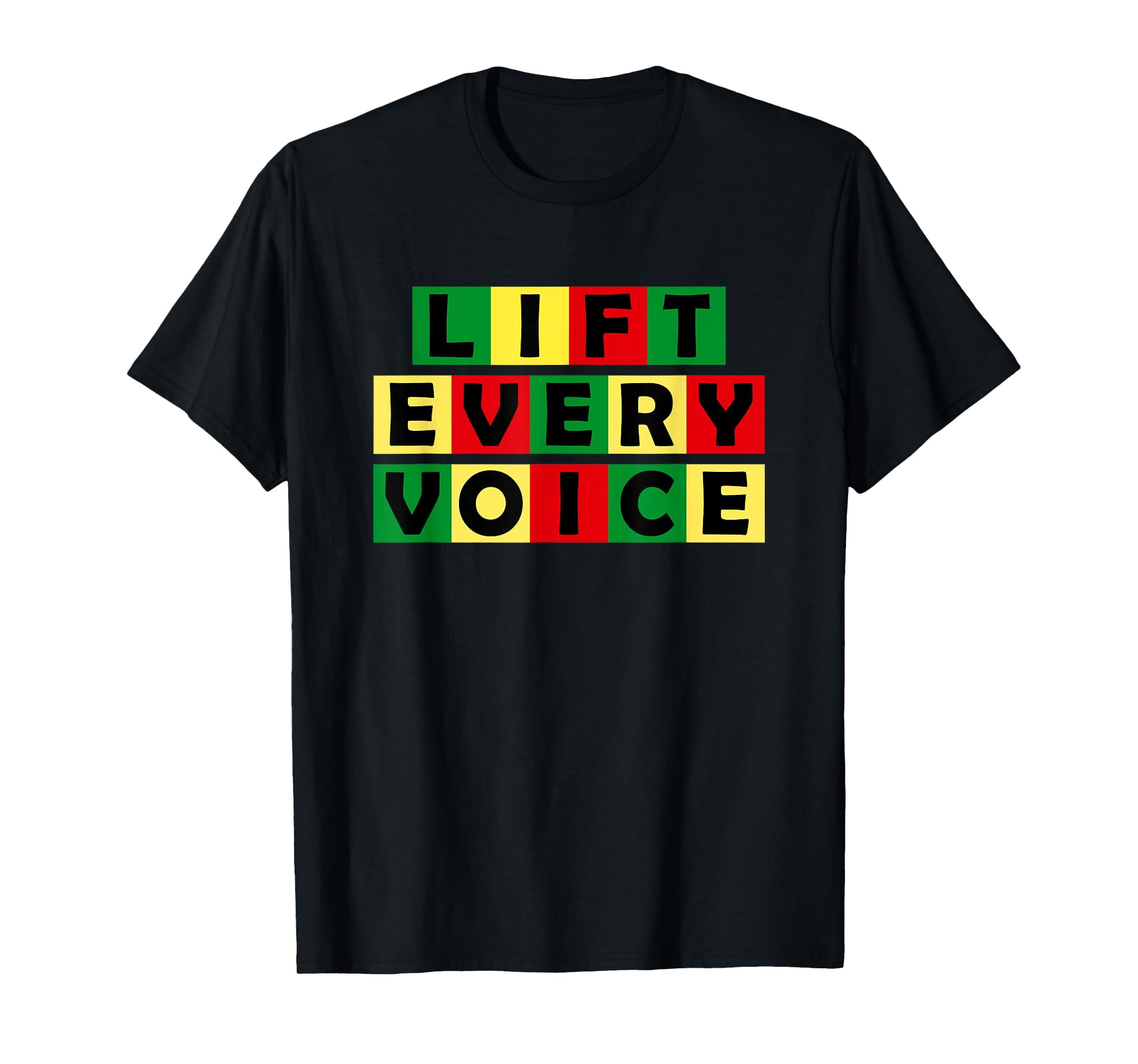 Lift Every Voice Black National Anthem Black Pride History T-Shirt ...